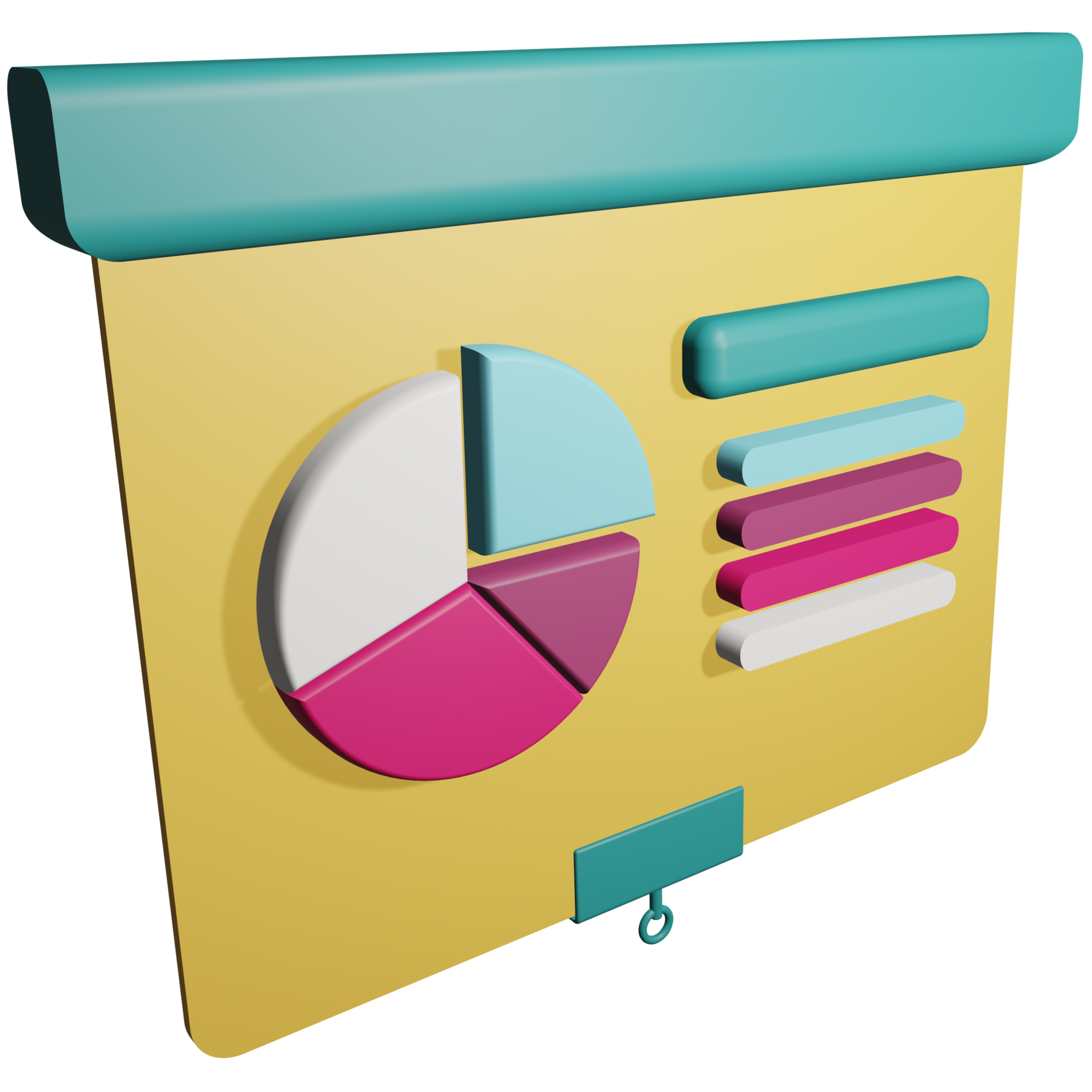 Free Business Presentation Showing Pie Chart 3d Illustration Of free-business-presentation-showing-pie-chart-3d-illustration-of