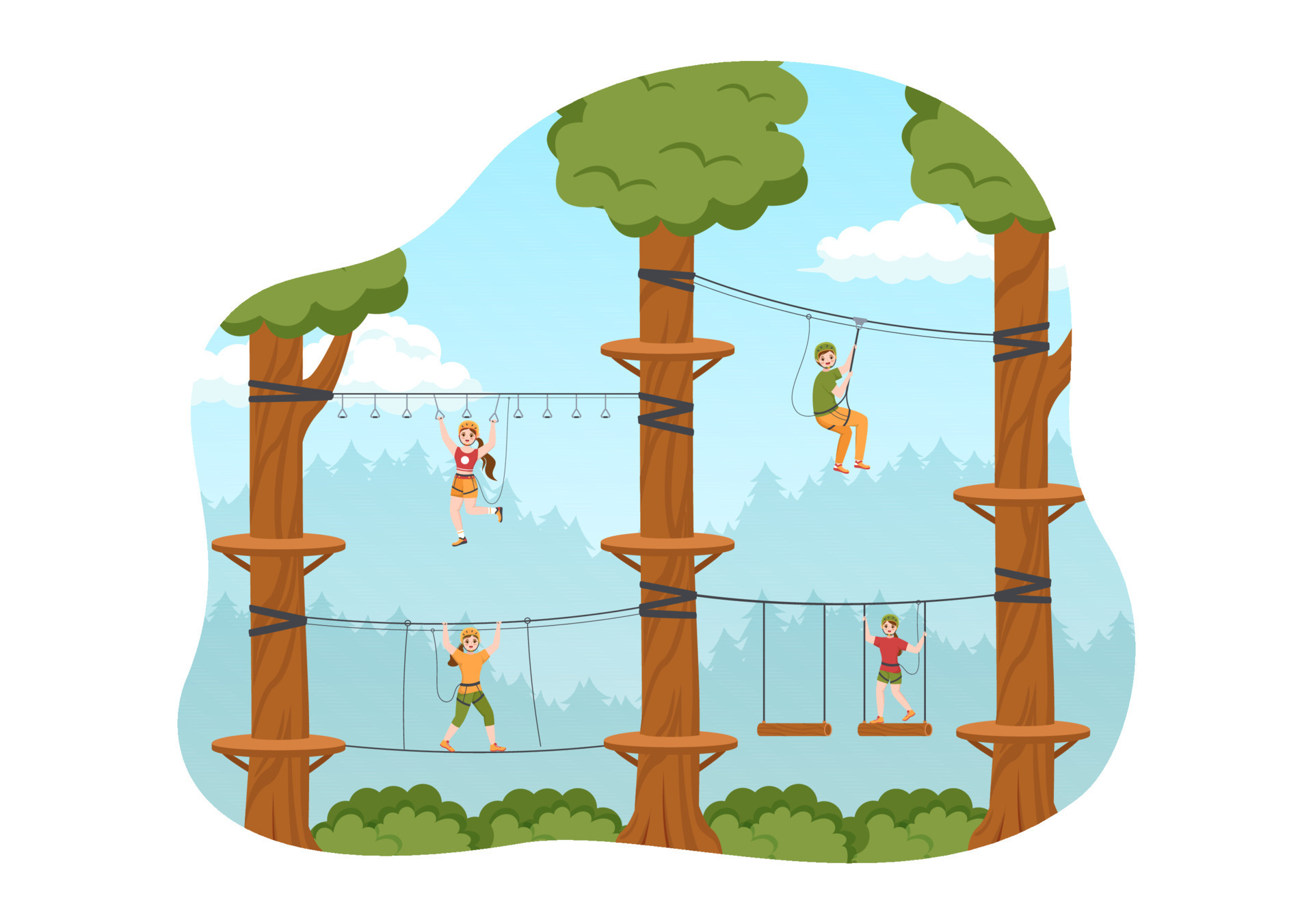 Obstacle Course Clipart