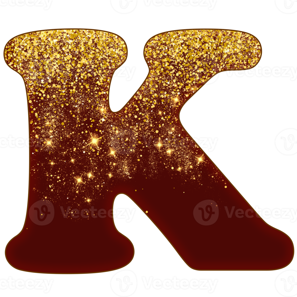 Half Gold Glitter Alphabet 16691681 PNG