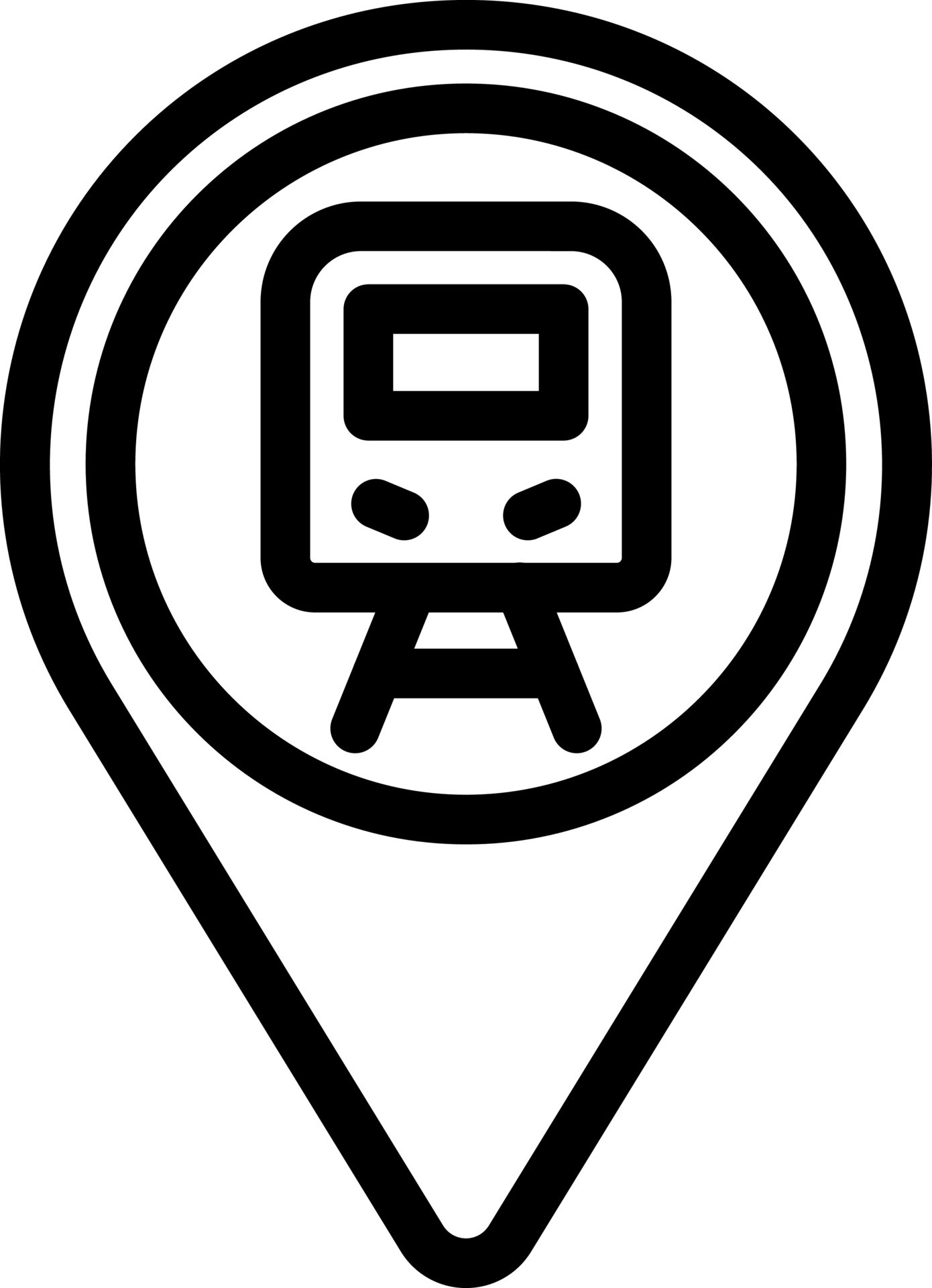 Station Icon Design 16691731 Vector Art at Vecteezy