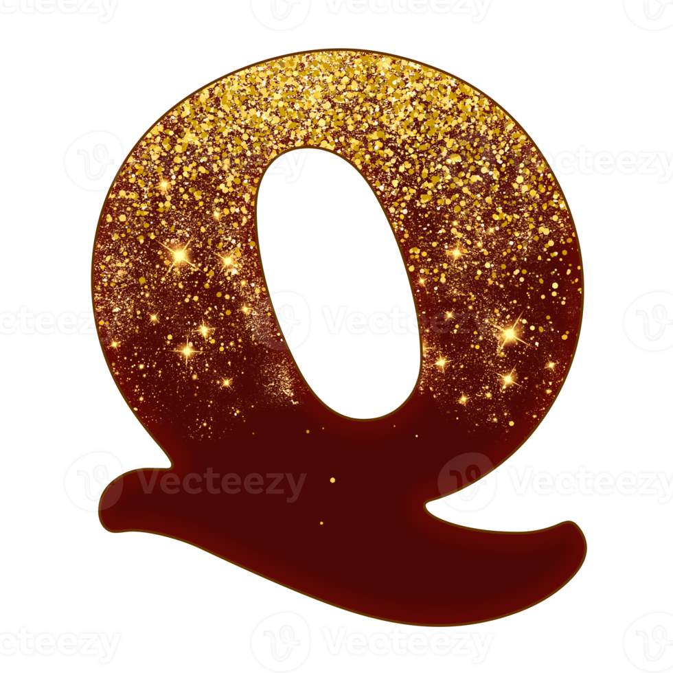 Half Gold Glitter Alphabet 16691981 PNG