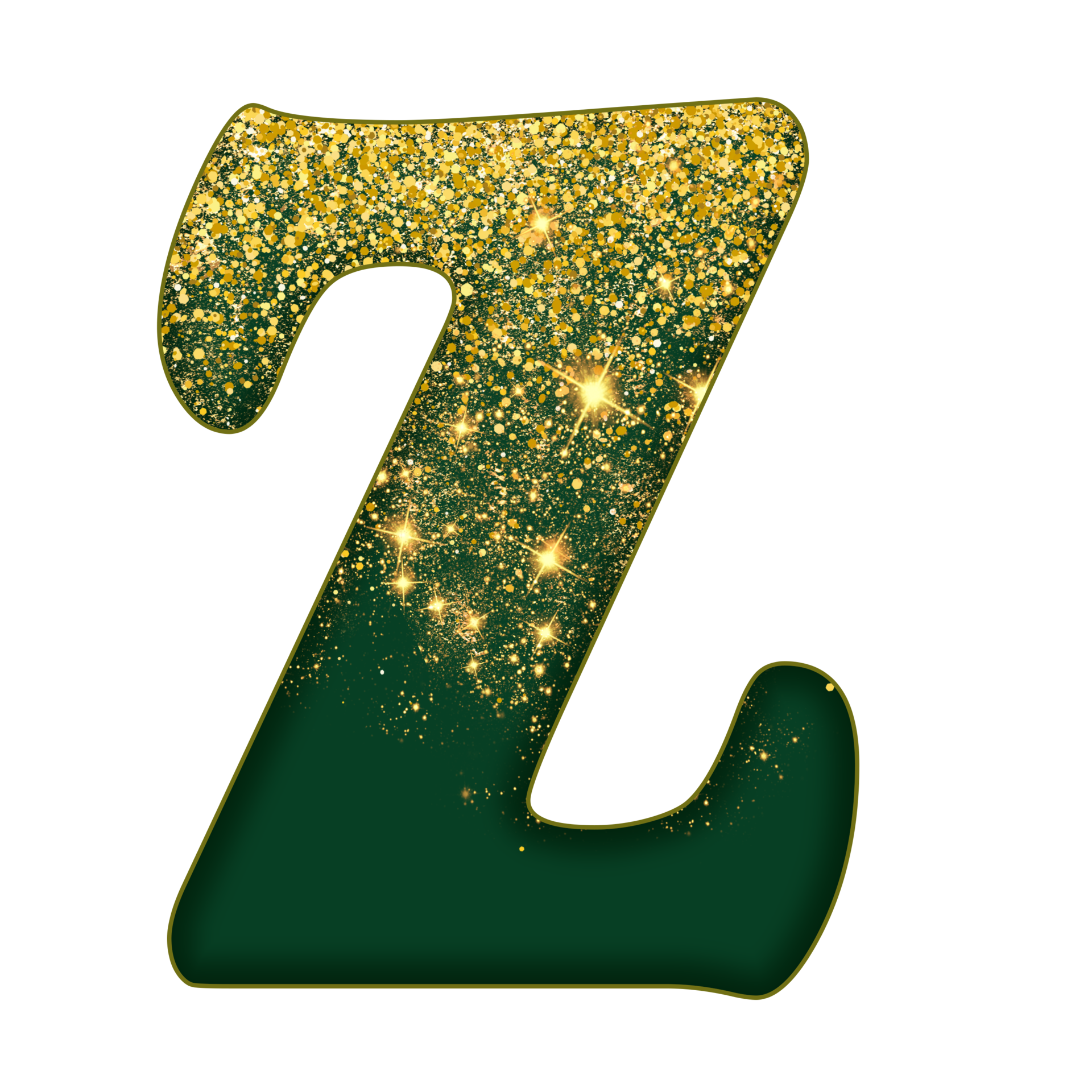 Half Gold Glitter Alphabet 16691999 PNG