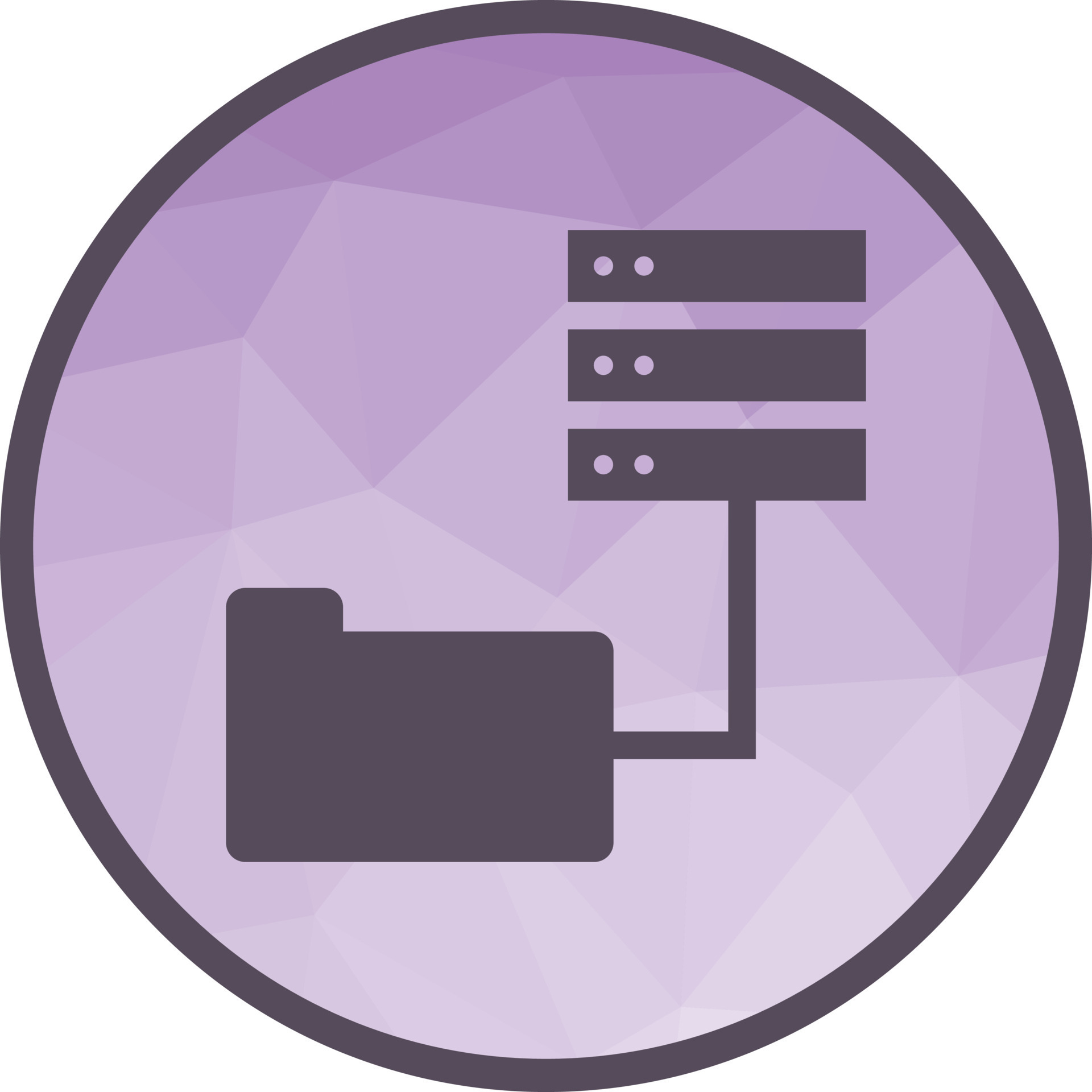 Data Access from Folders Low Poly Background Icon 16692395 Vector Art ...