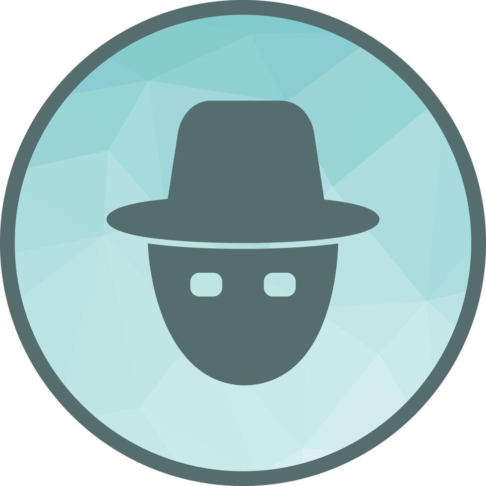 Hacker Mask Low Poly Background Icon 16697359 Vector Art at Vecteezy