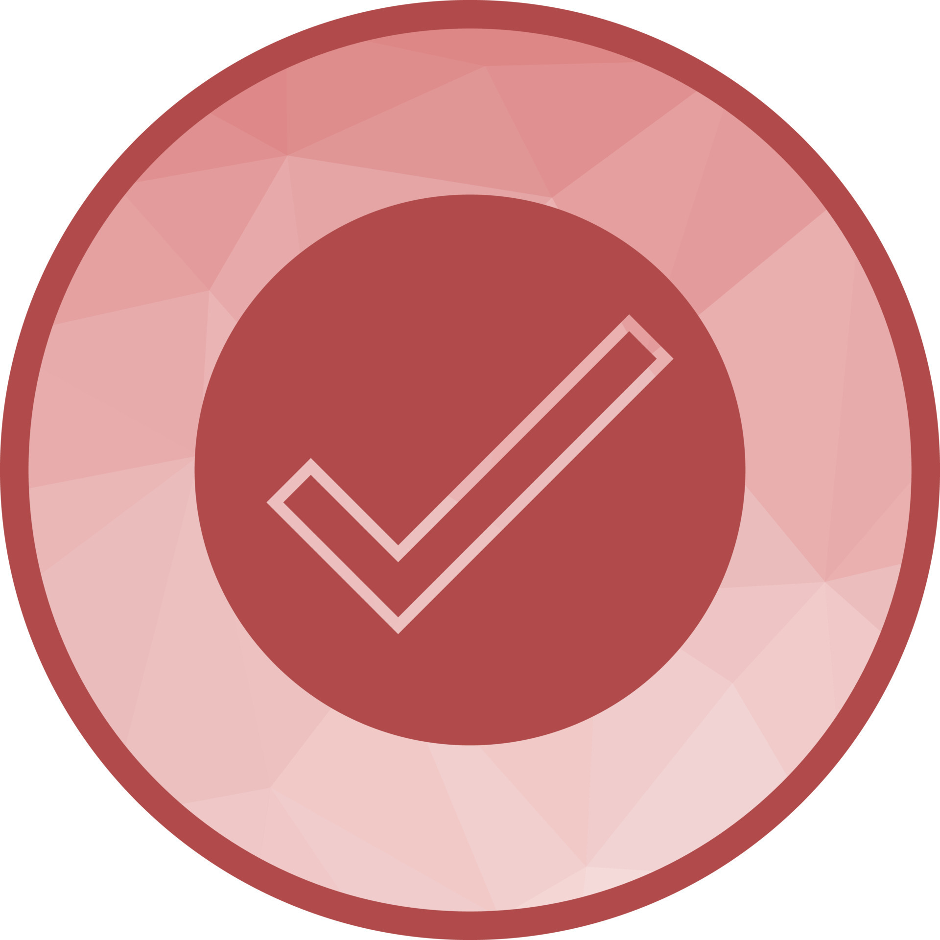 Check Circle Low Poly Background Icon 16697401 Vector Art at Vecteezy