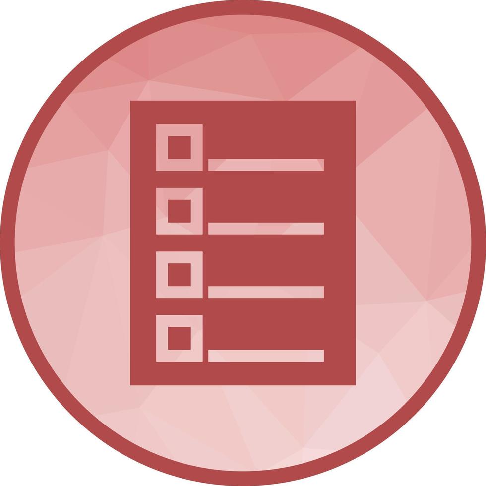 Tasks List Low Poly Background Icon 16697840 Vector Art at Vecteezy