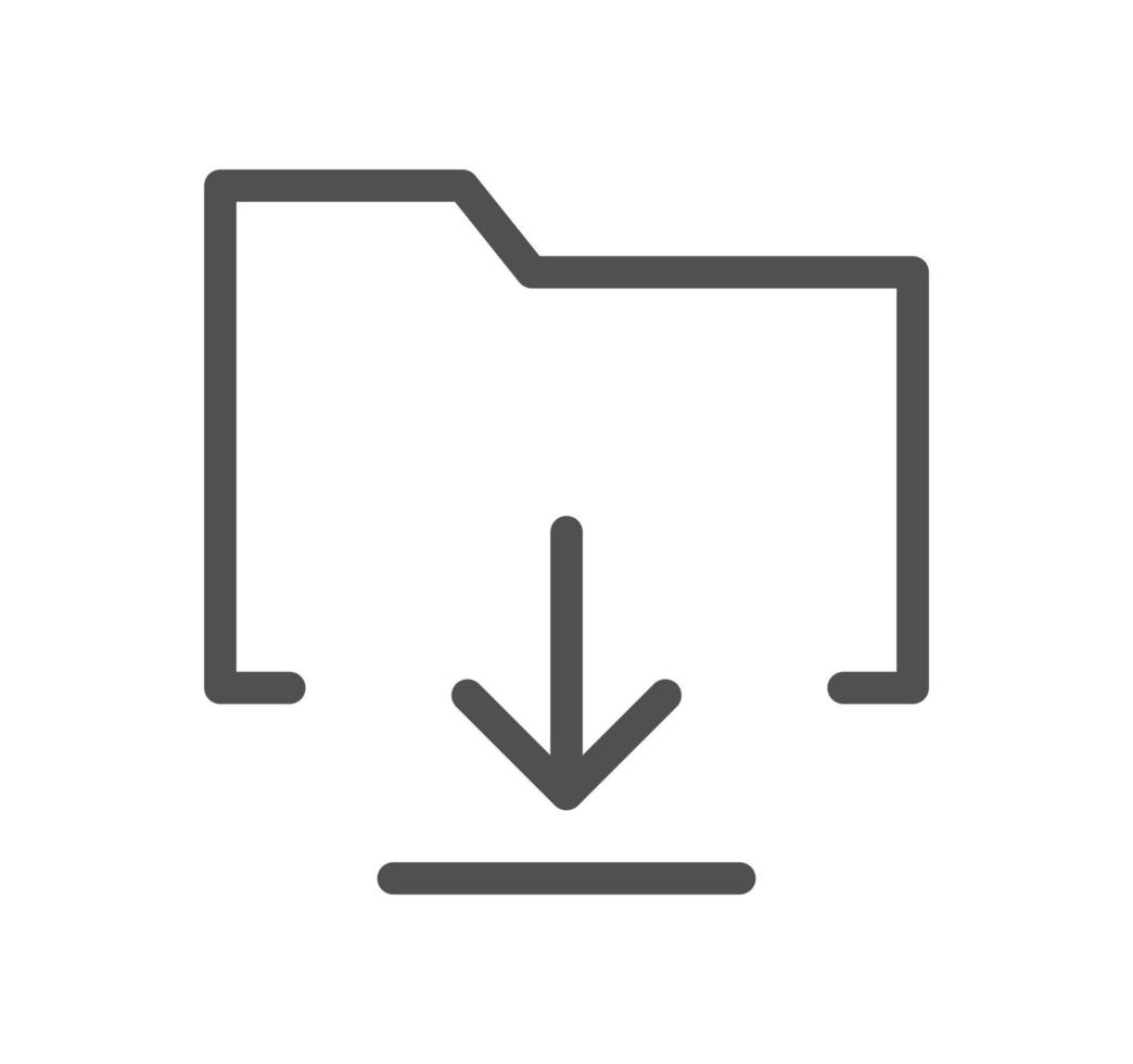 File and folder related icon outline and linear vector. 16699704 Vector ...