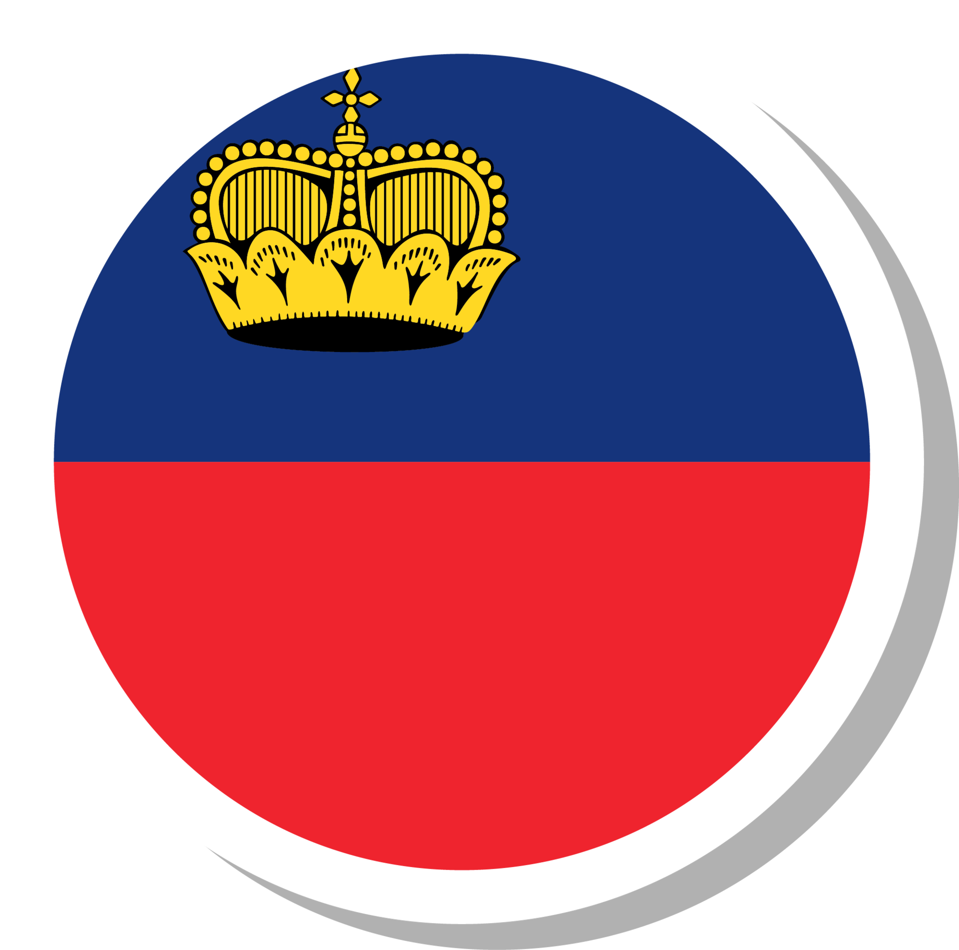 Liechtenstein flag circle shape, flag icon. 16707203 PNG Liechtenstein flag circle shape, flag icon. 16707203 PNG