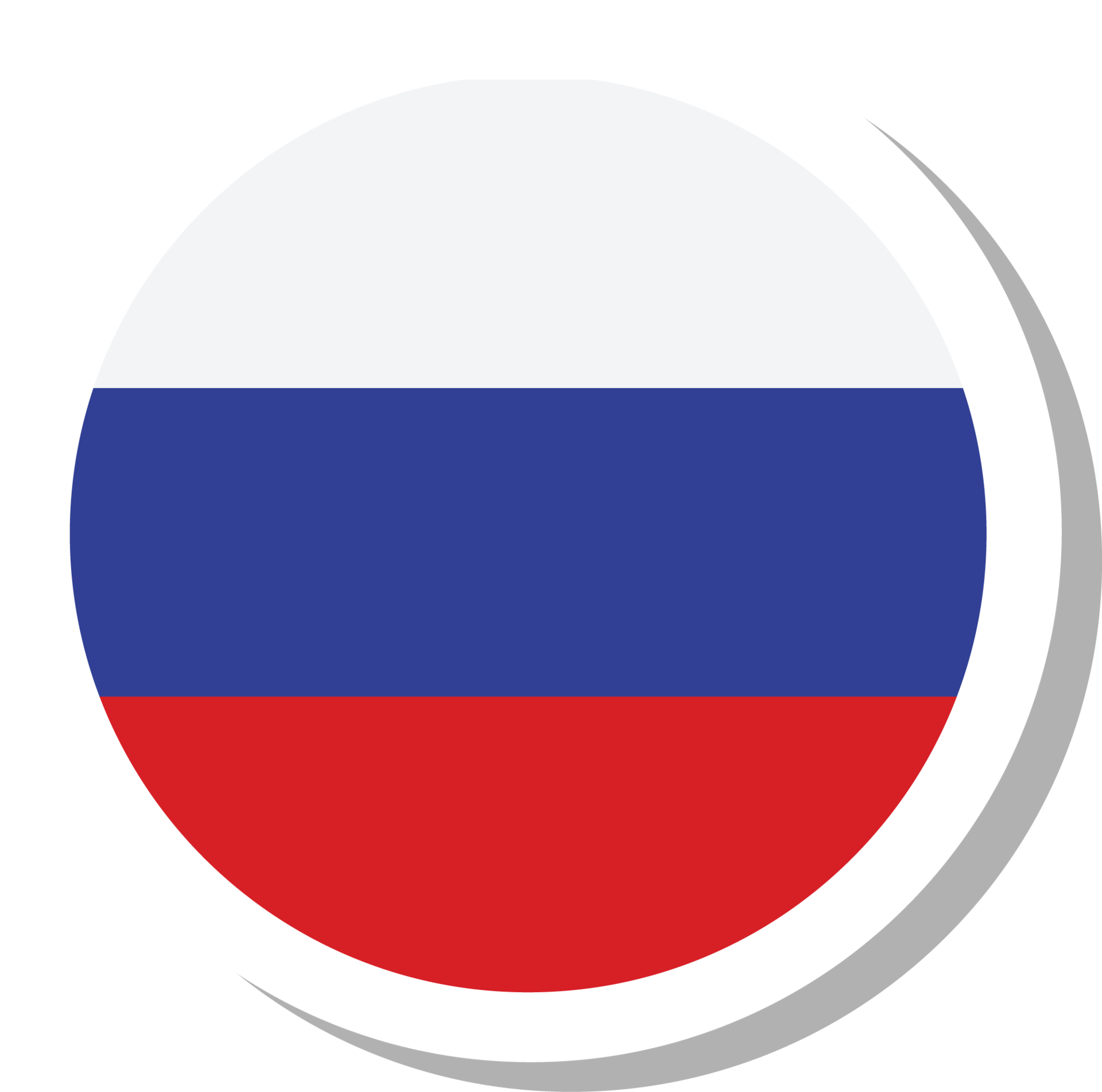 Russia Flag Circle Shape Flag Icon 16707452 Png