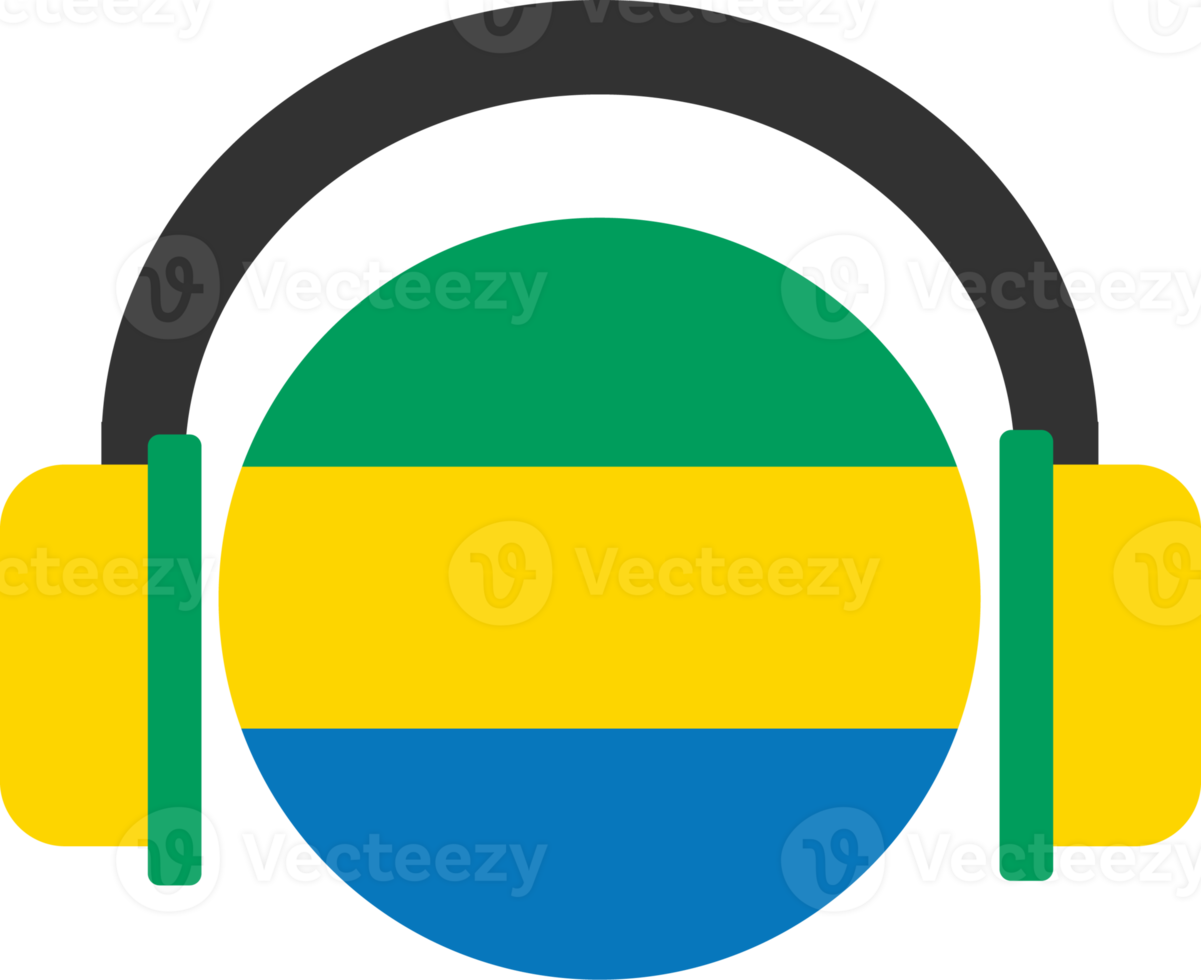 Gabon headphone flag. 16707690 PNG Gabon headphone flag. 16707690 PNG