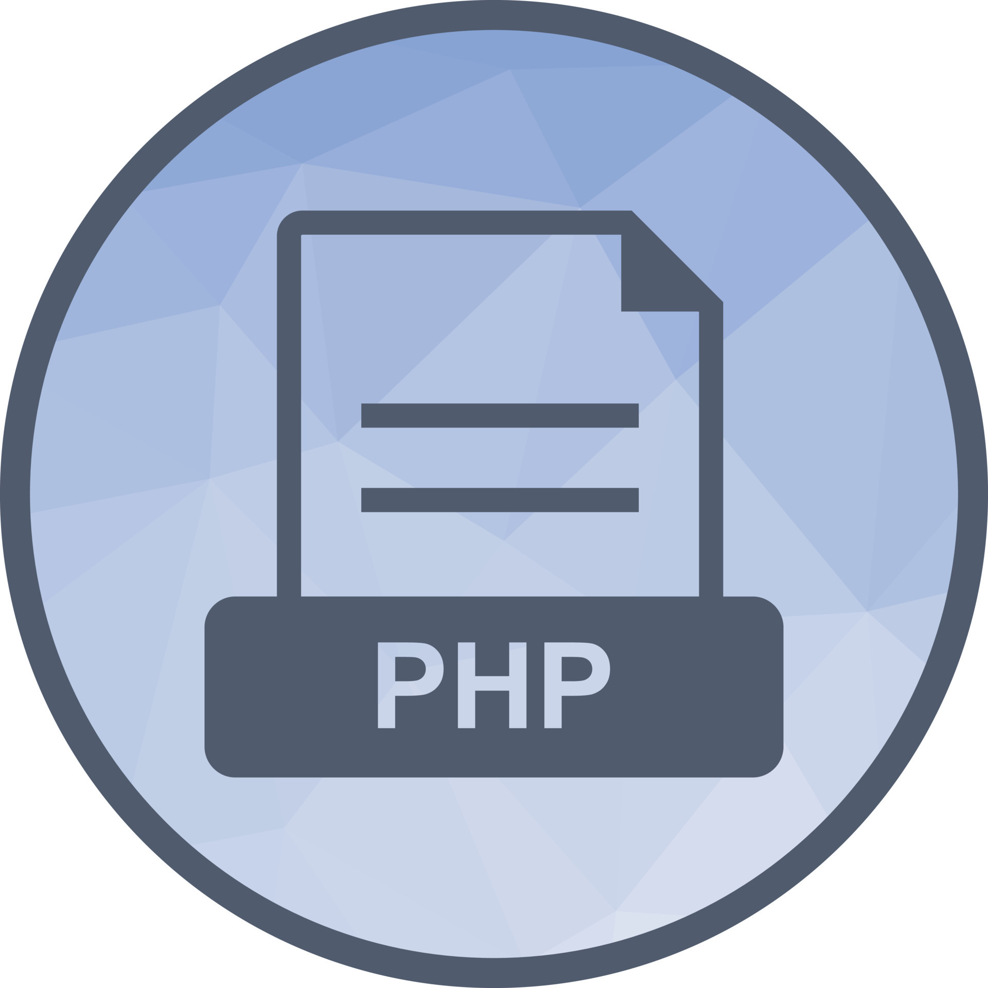 PHP Low Poly Background Icon 16709987 Vector Art at Vecteezy