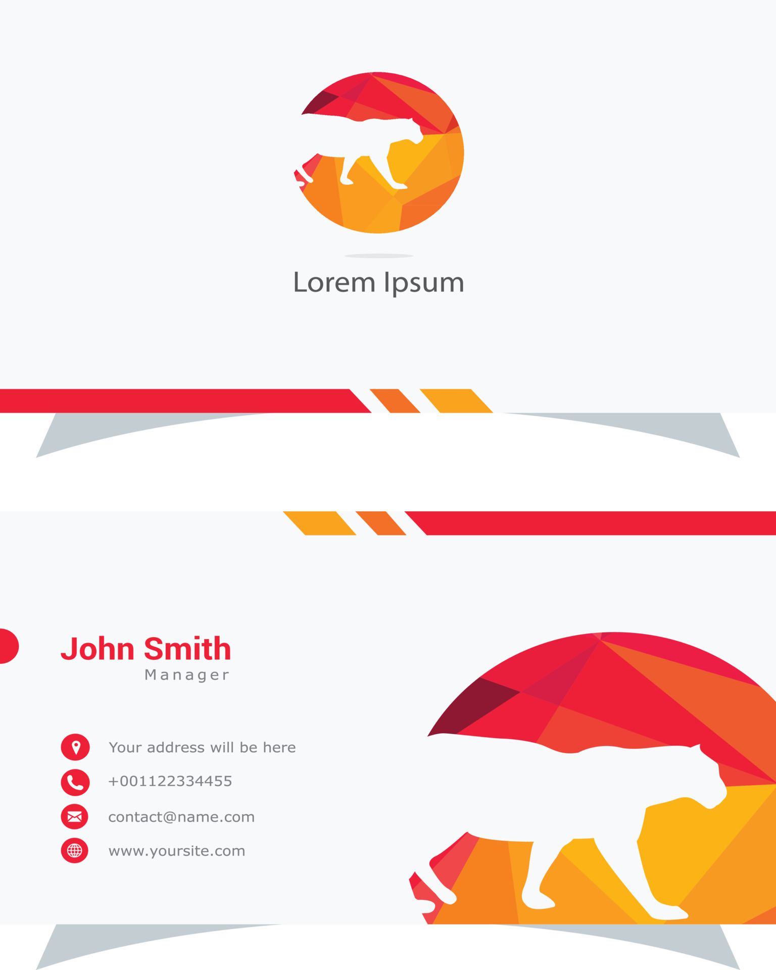 Polygonal Panther logo, low poly tiger, colorful animal vector design ... Polygonal Panther logo, low poly tiger, colorful animal vector design ...