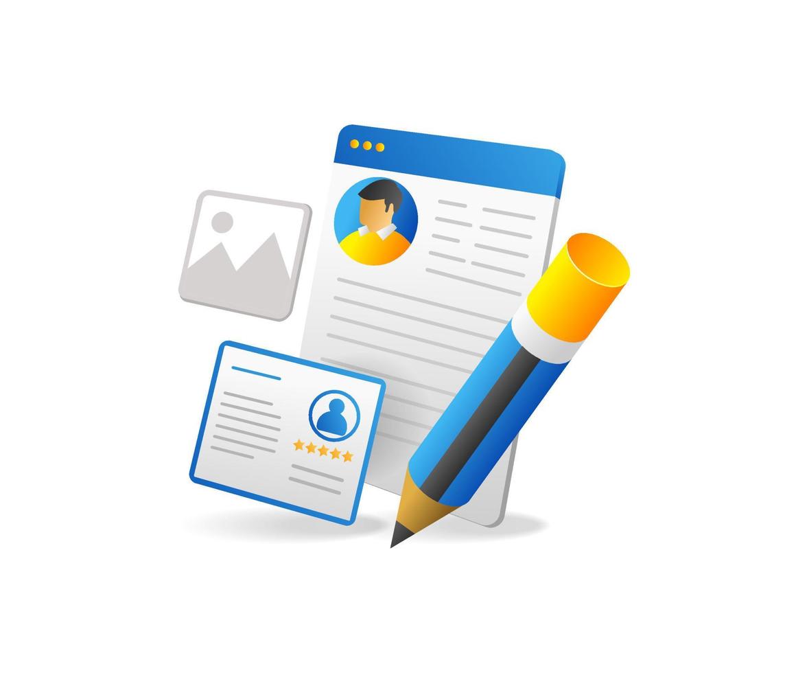 Flat Isometric 3d Illustration Concept Of Creating Personal Data For Registration 16716631
