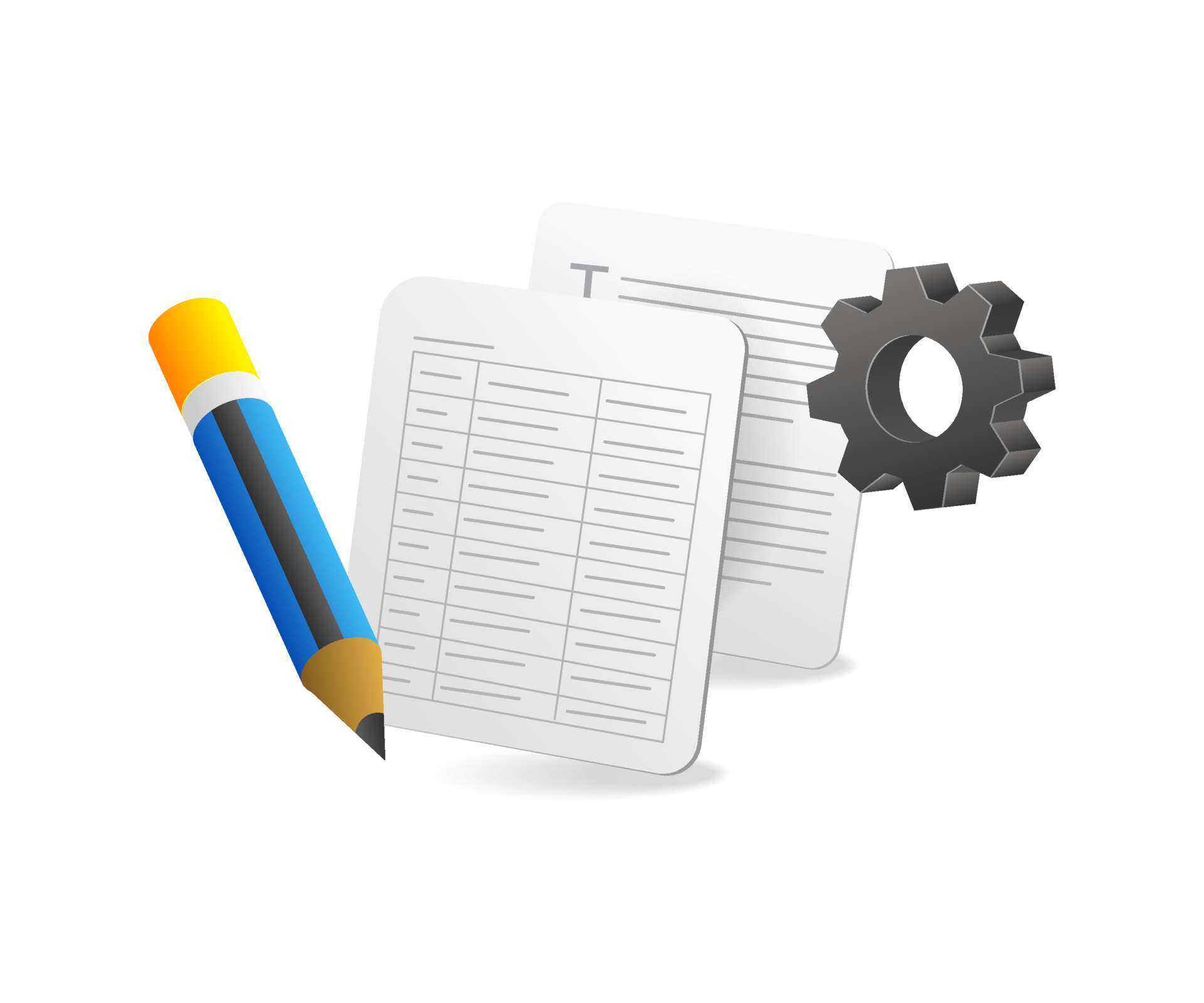 Flat isometric 3d illustration concept of creating data forms 16716685 ...