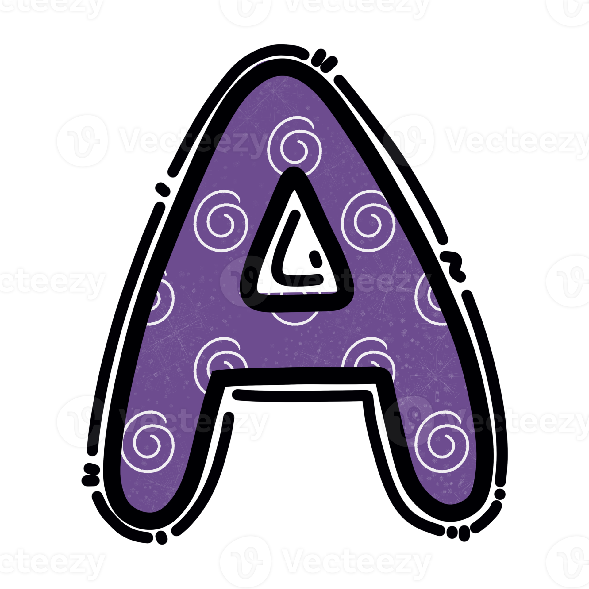 A alphabet letter png, purple color cute design 16716859 PNG