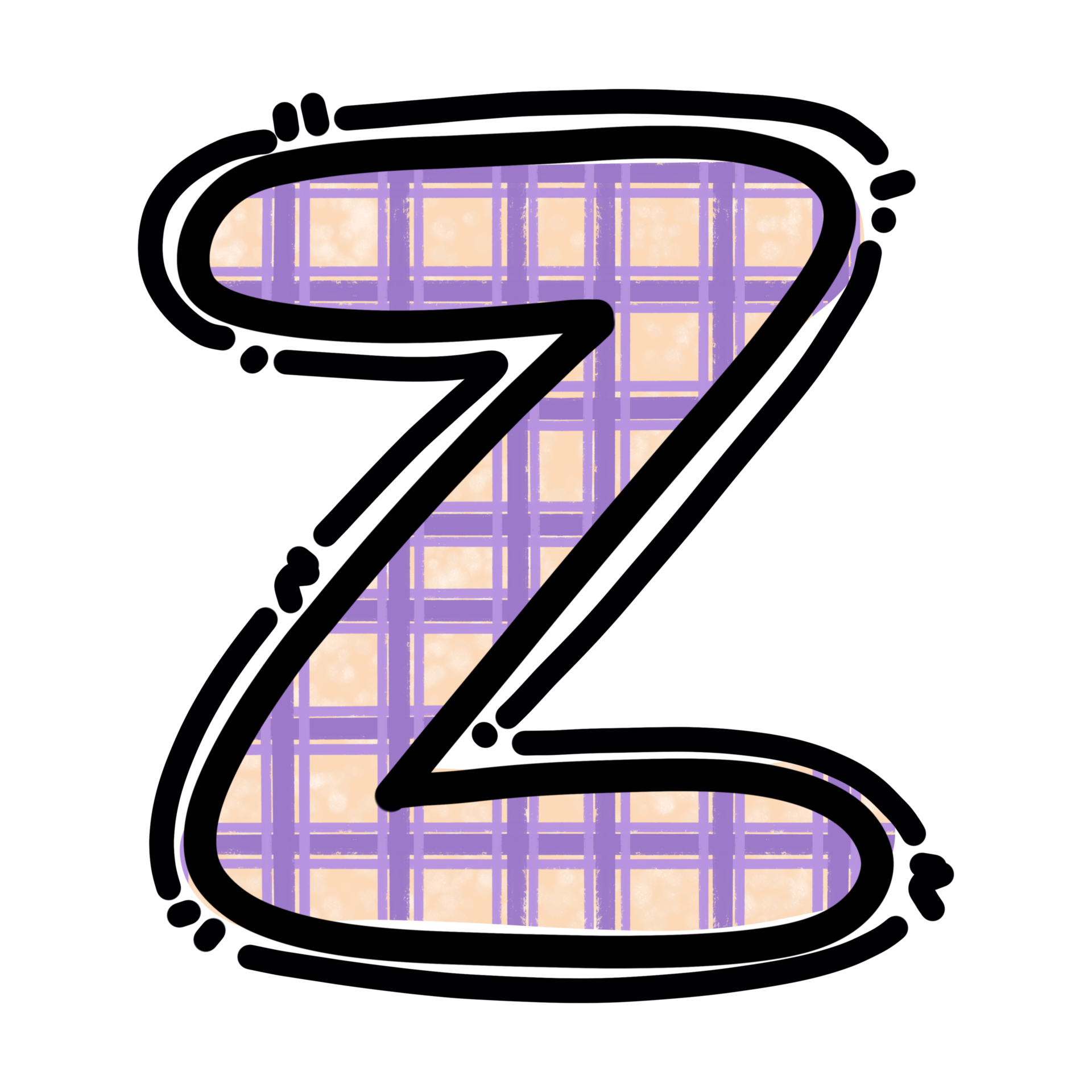 Z alphabet letter png, plaid pattern graphic 16716869 PNG