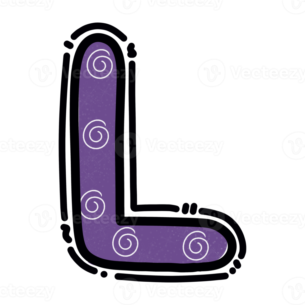 L Alphabet Letter Png Purple Color Cute Design 16716881 Png