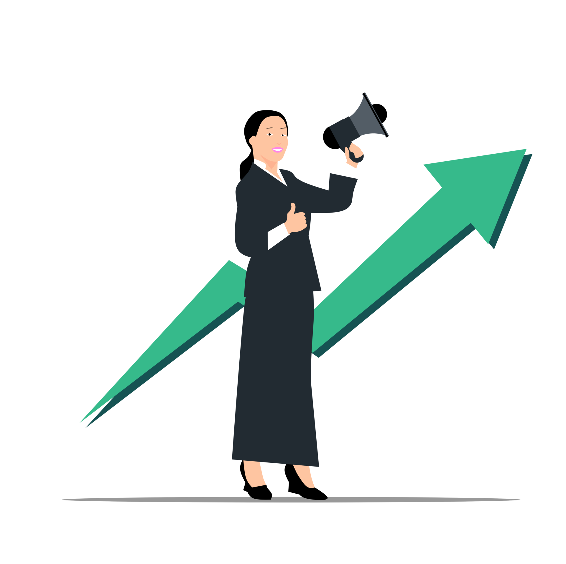 Businesswoman holding Megaphone 16717596 PNG Businesswoman holding Megaphone 16717596 PNG