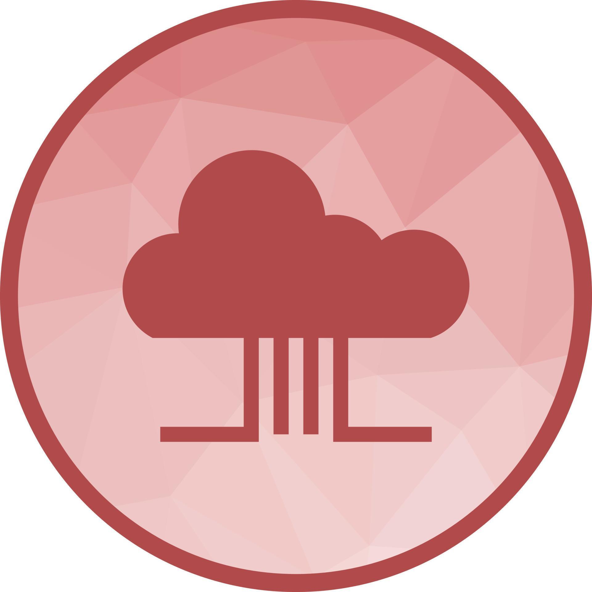 Cloud Based Architecture Low Poly Background Icon 16718040 Vector Art ...