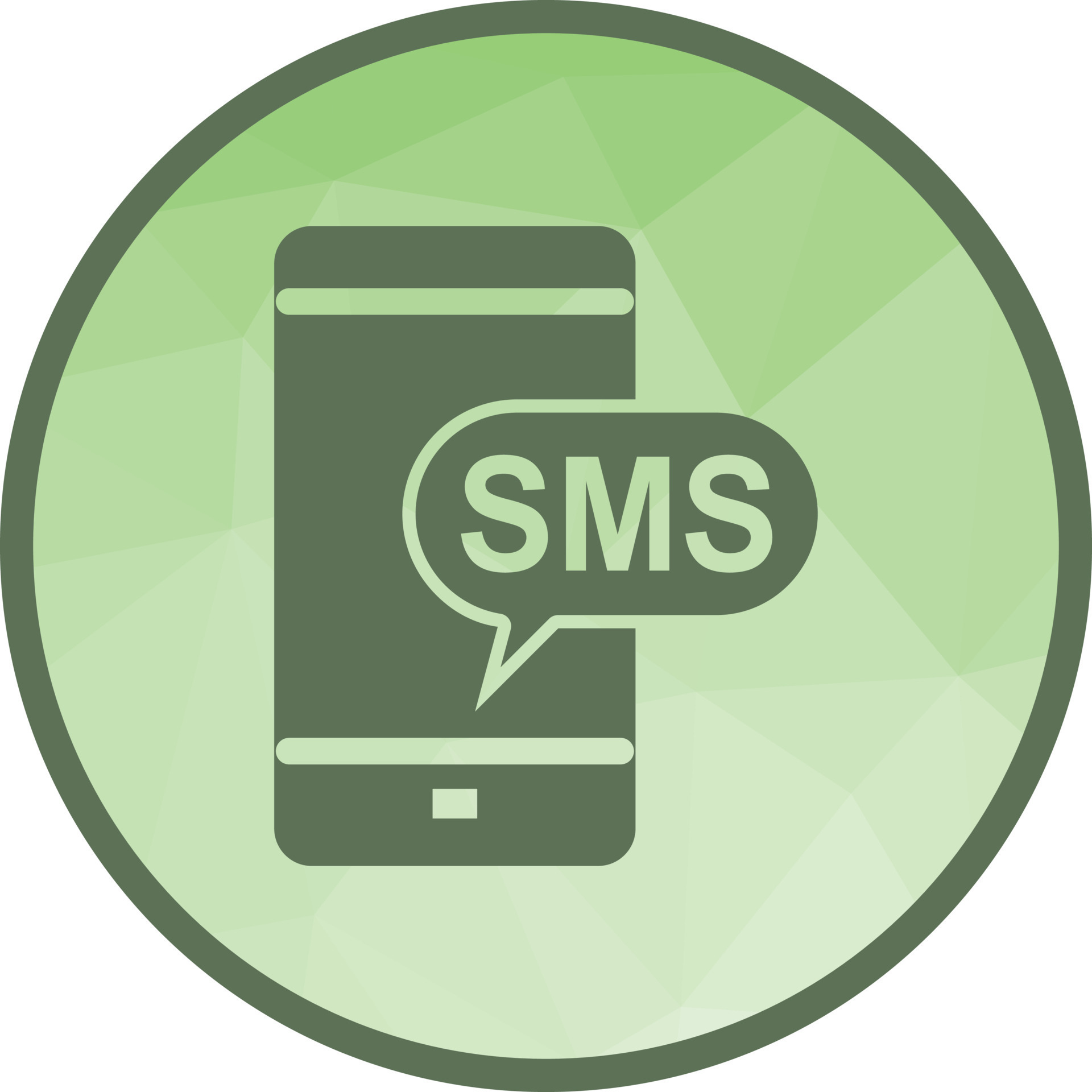 SMS Notification Low Poly Background Icon 16718384 Vector Art at Vecteezy