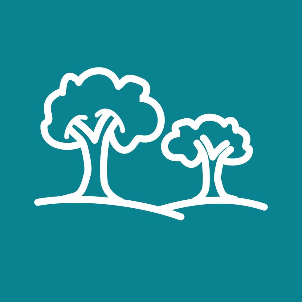 Trees Line Color Background Icon 16719176 Vector Art at Vecteezy