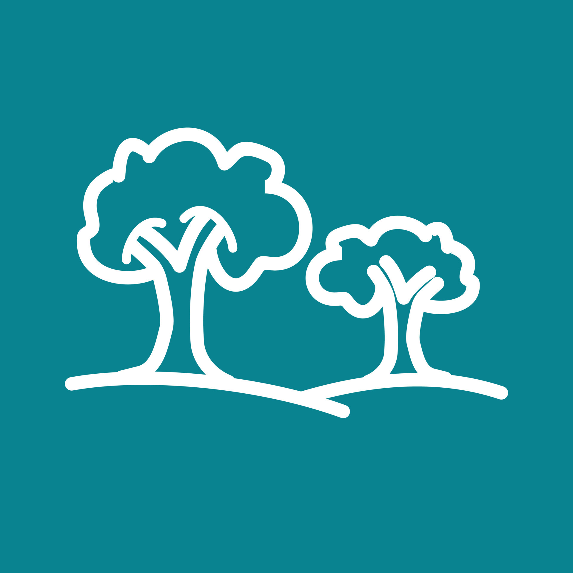 Trees Line Color Background Icon 16719176 Vector Art At Vecteezy