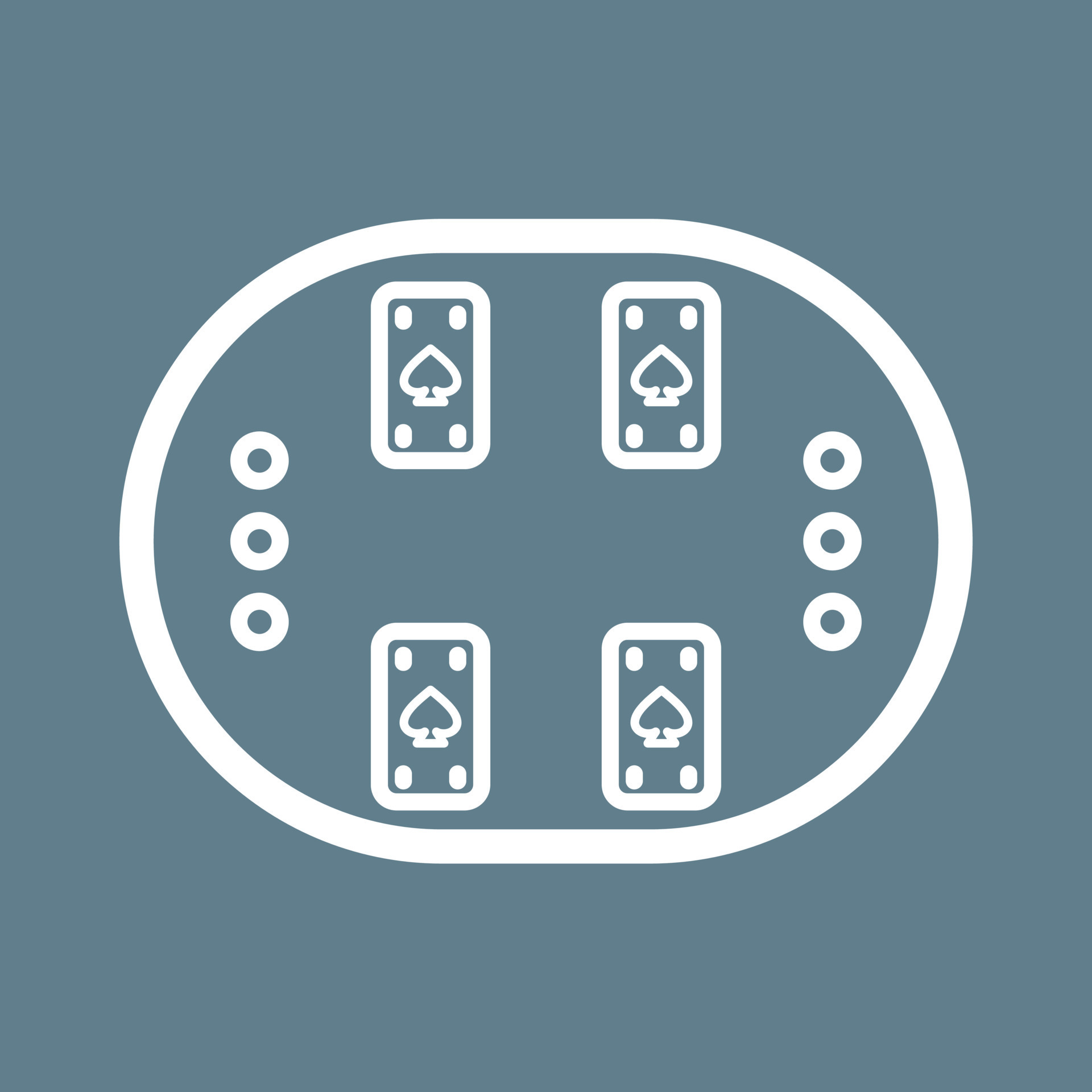 Cards Table Line Color Background Icon 16719230 Vector Art At Vecteezy