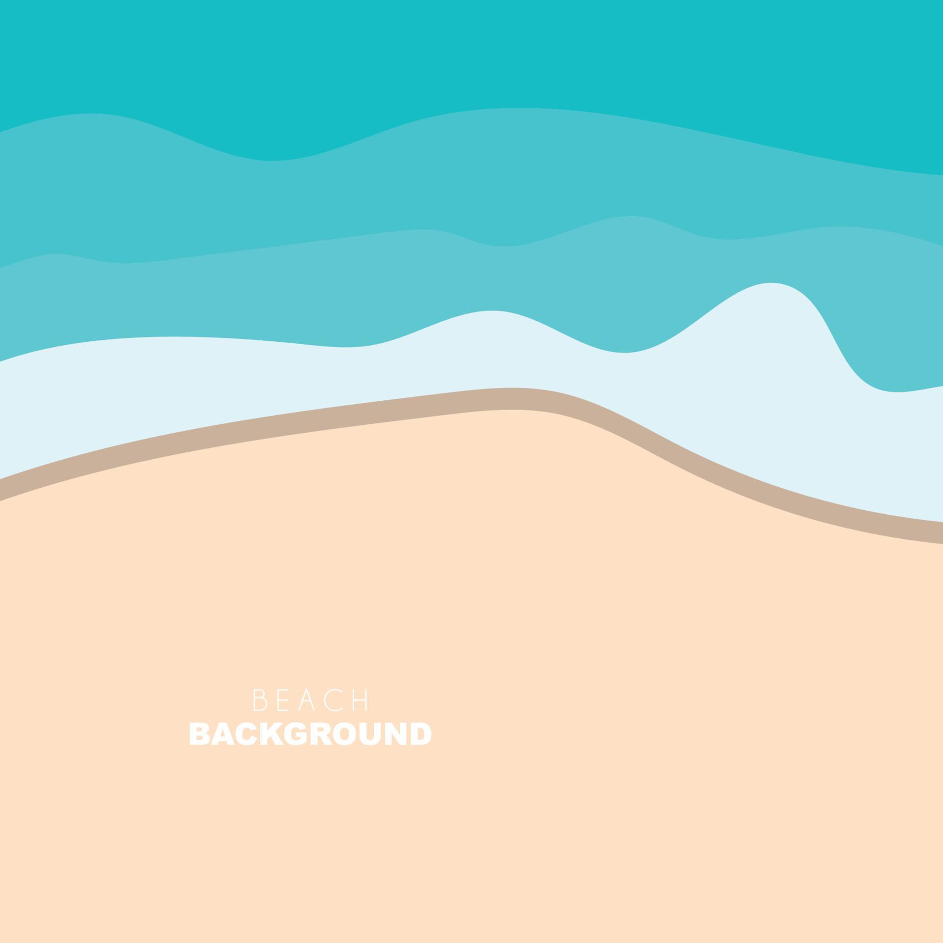 Beach Background, Beach Scene Design With Sand and Ocean Waves ...