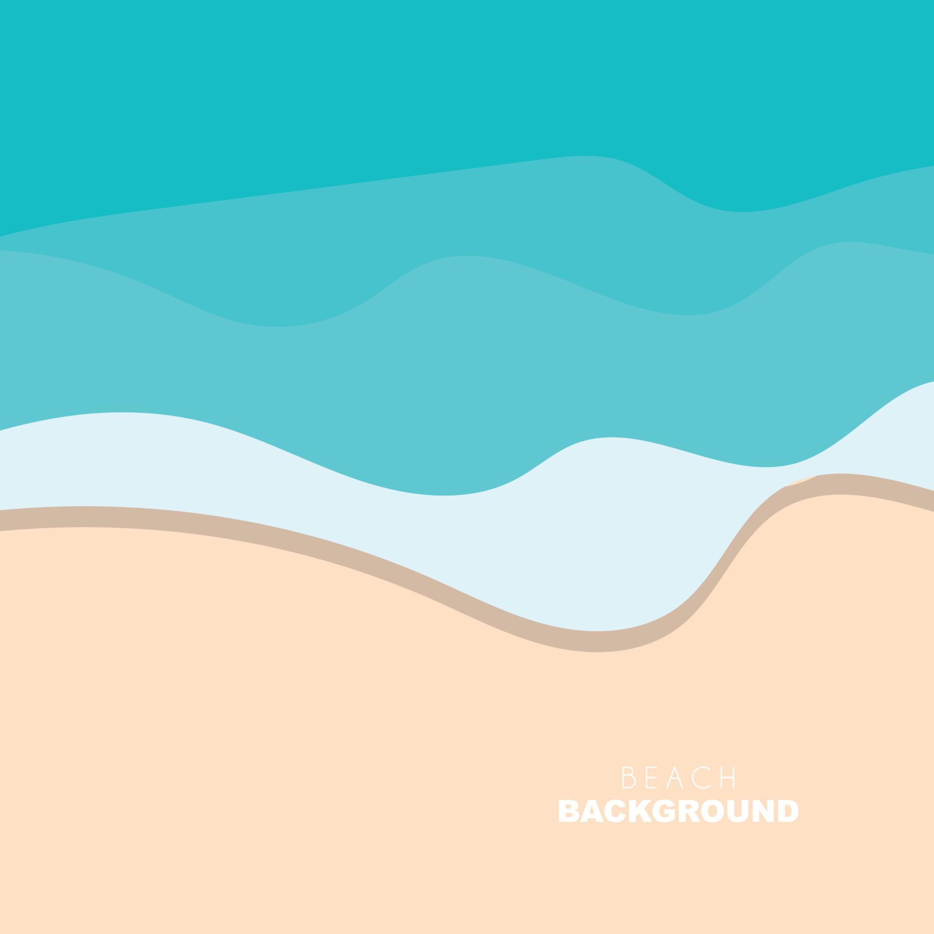 Beach Background, Beach Scene Design With Sand and Ocean Waves ...