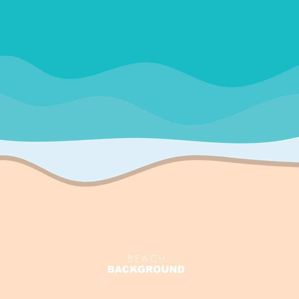 Beach Background, Beach Scene Design With Sand and Ocean Waves ...
