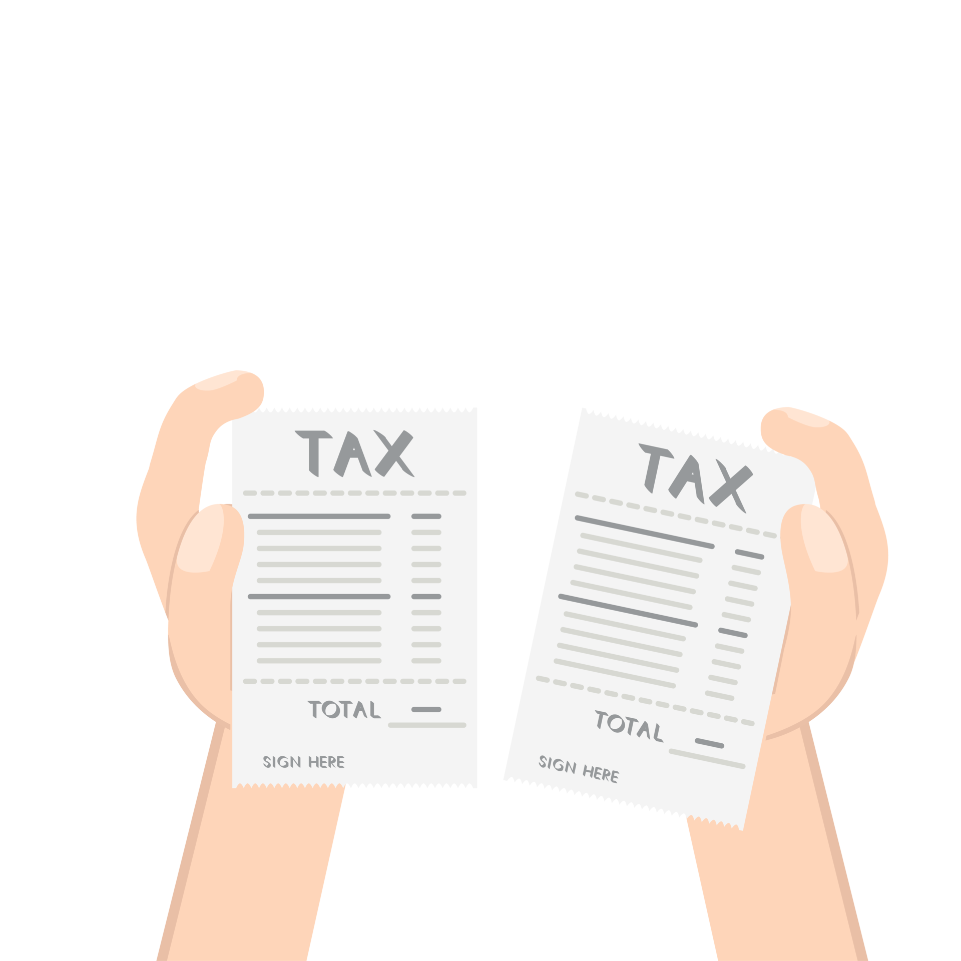hand holding compare two tax paper 16726659 PNG hand holding compare two tax paper 16726659 PNG