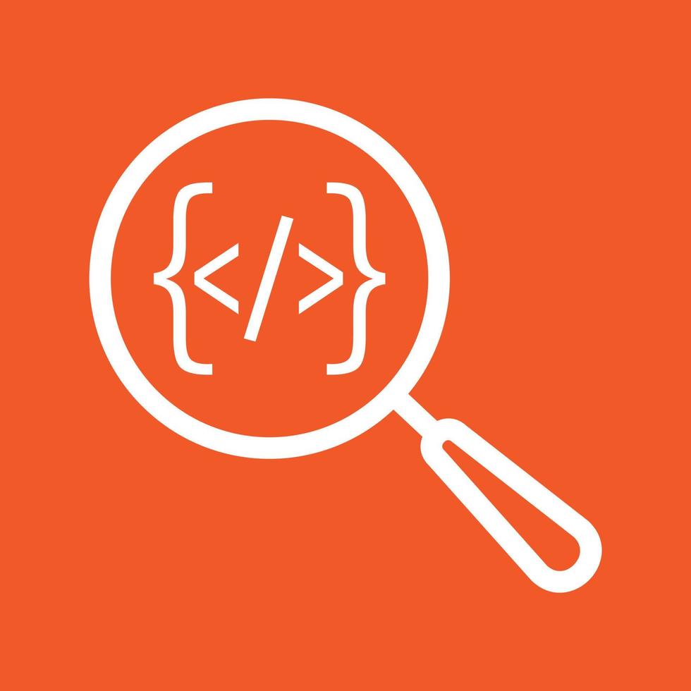 Search from Code Line Color Background Icon 16729288 Vector Art at Vecteezy