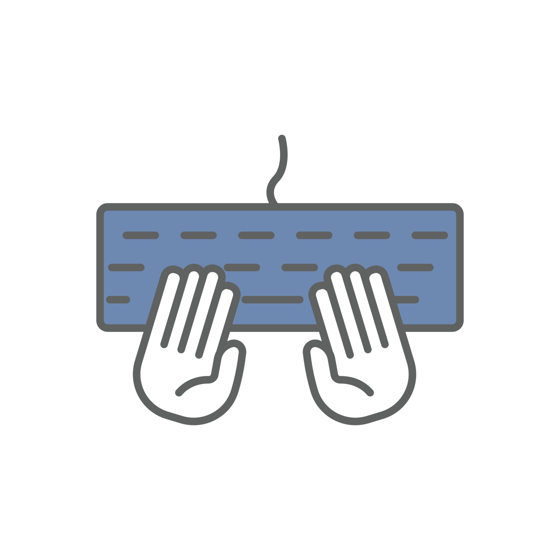 Illustration Of The Icon Above The Keyboard Coding Programing Editor