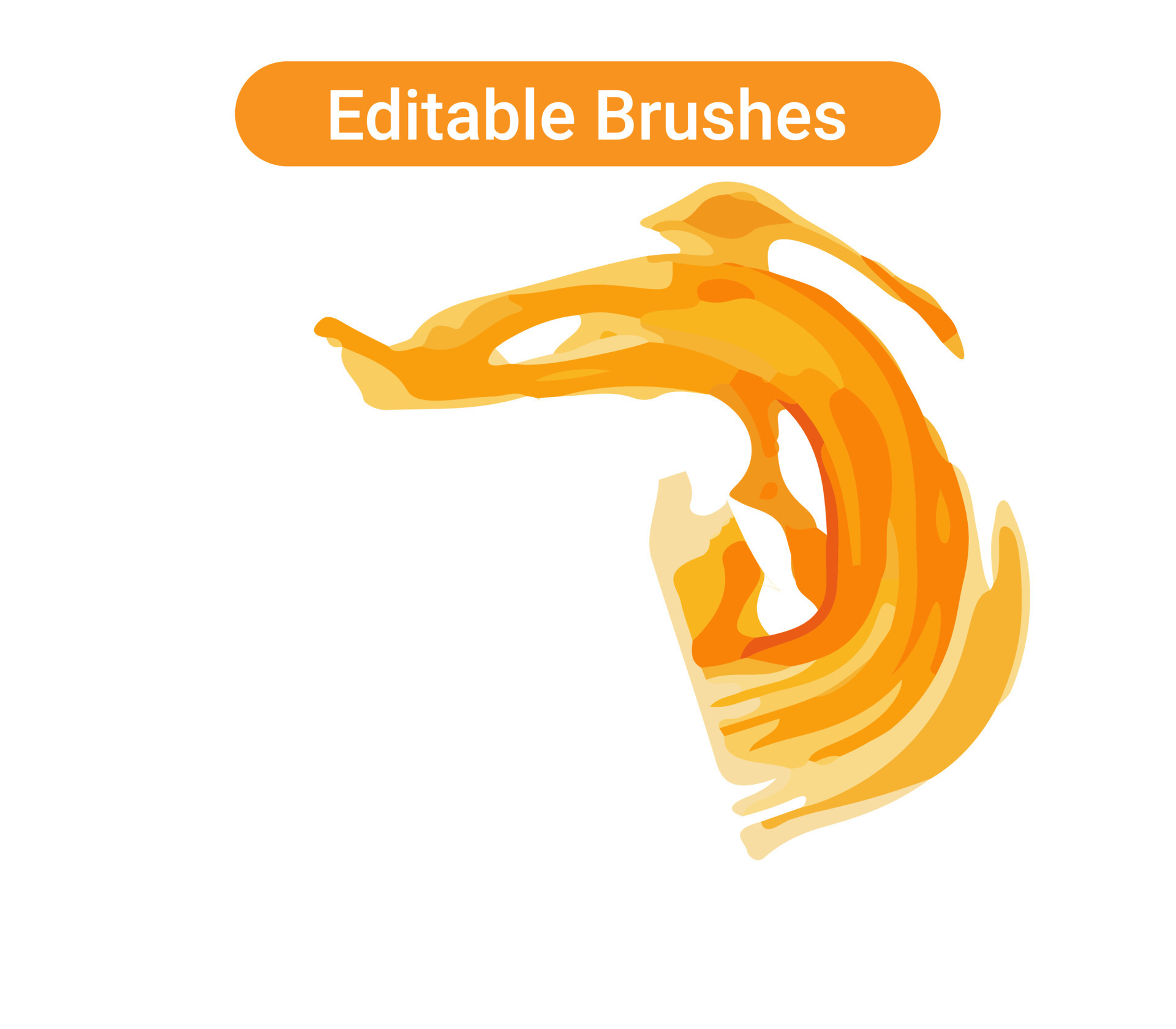 Brush strokes Pro vector 16731648 Vector Art at Vecteezy