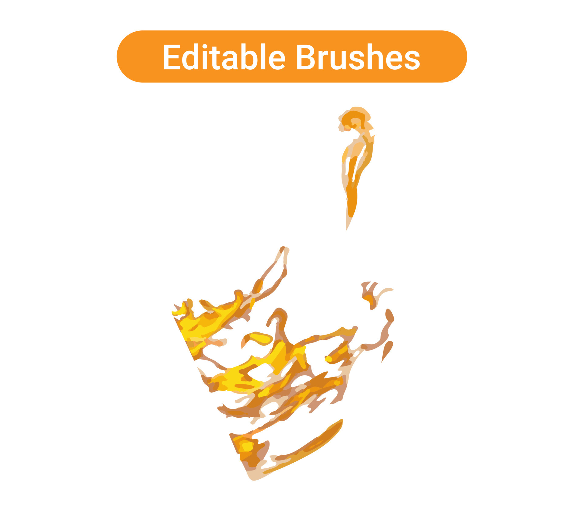 Brush strokes Pro vector 16731651 Vector Art at Vecteezy