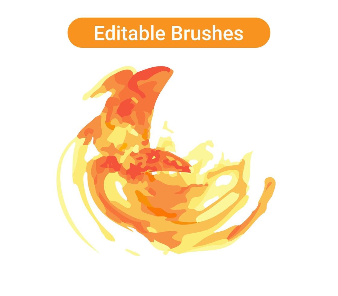 Brush strokes Pro vector 16731756 Vector Art at Vecteezy