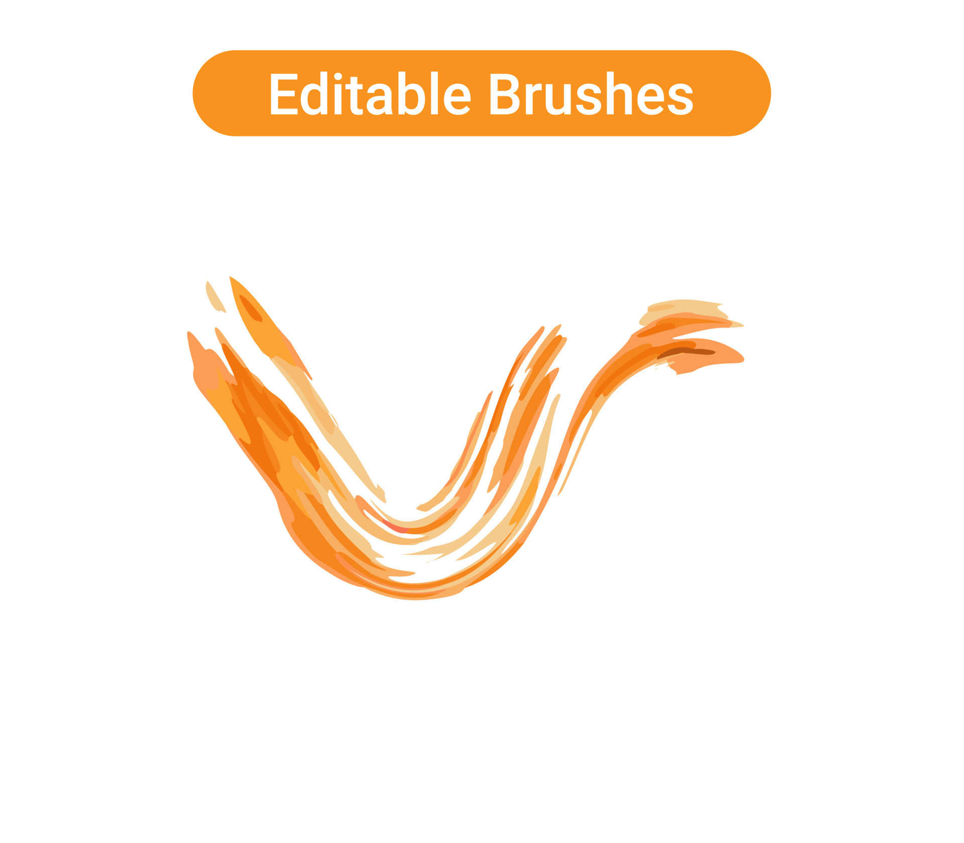 Brush strokes Pro vector 16731882 Vector Art at Vecteezy