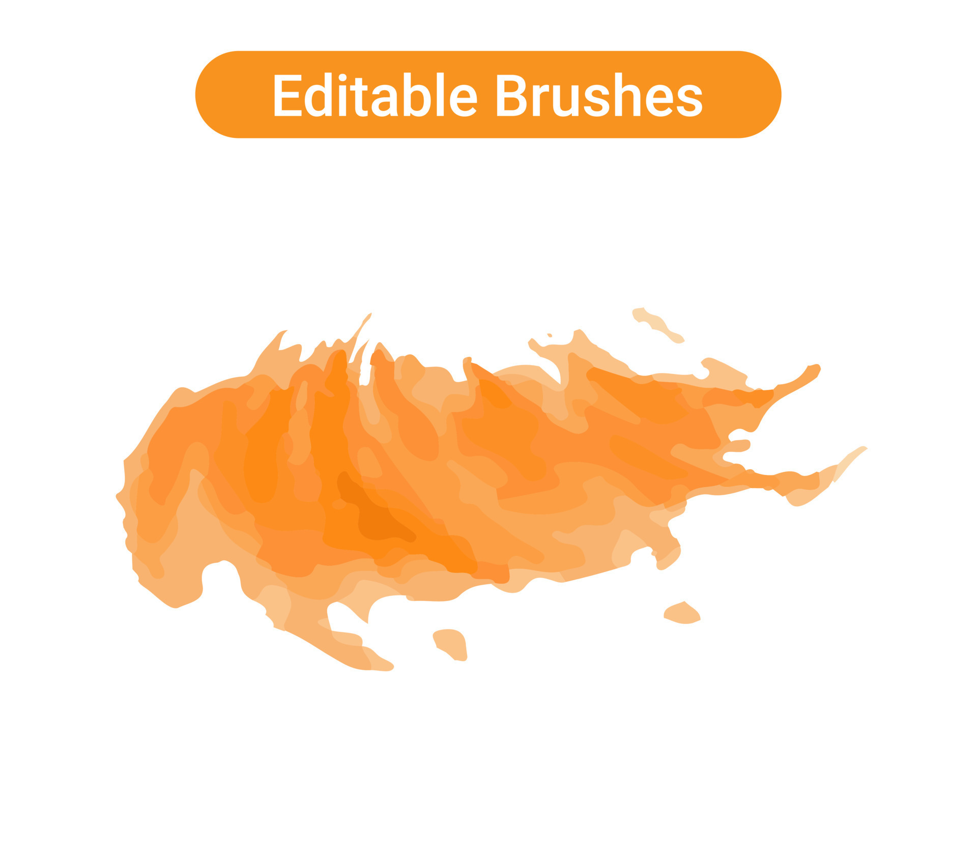 Brush strokes Pro vector 16732091 Vector Art at Vecteezy