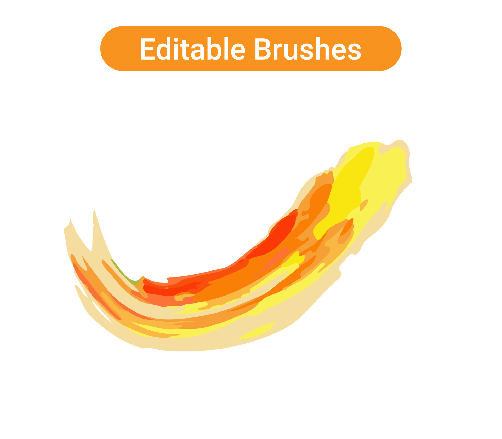 Brush strokes Pro vector 16732100 Vector Art at Vecteezy