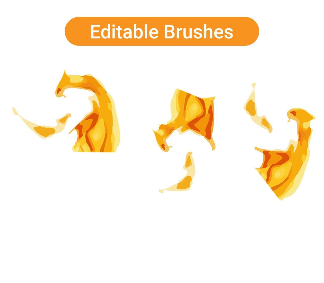 Brush strokes Pro vector 16732117 Vector Art at Vecteezy