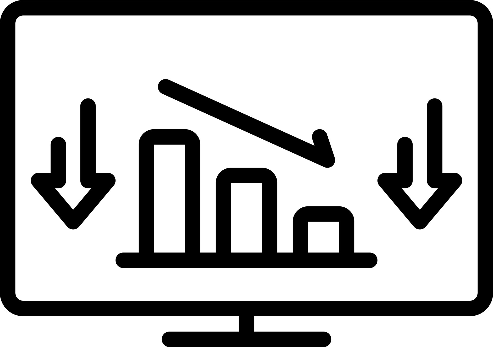 icono de línea para disminuir 16741392 Vector en Vecteezy