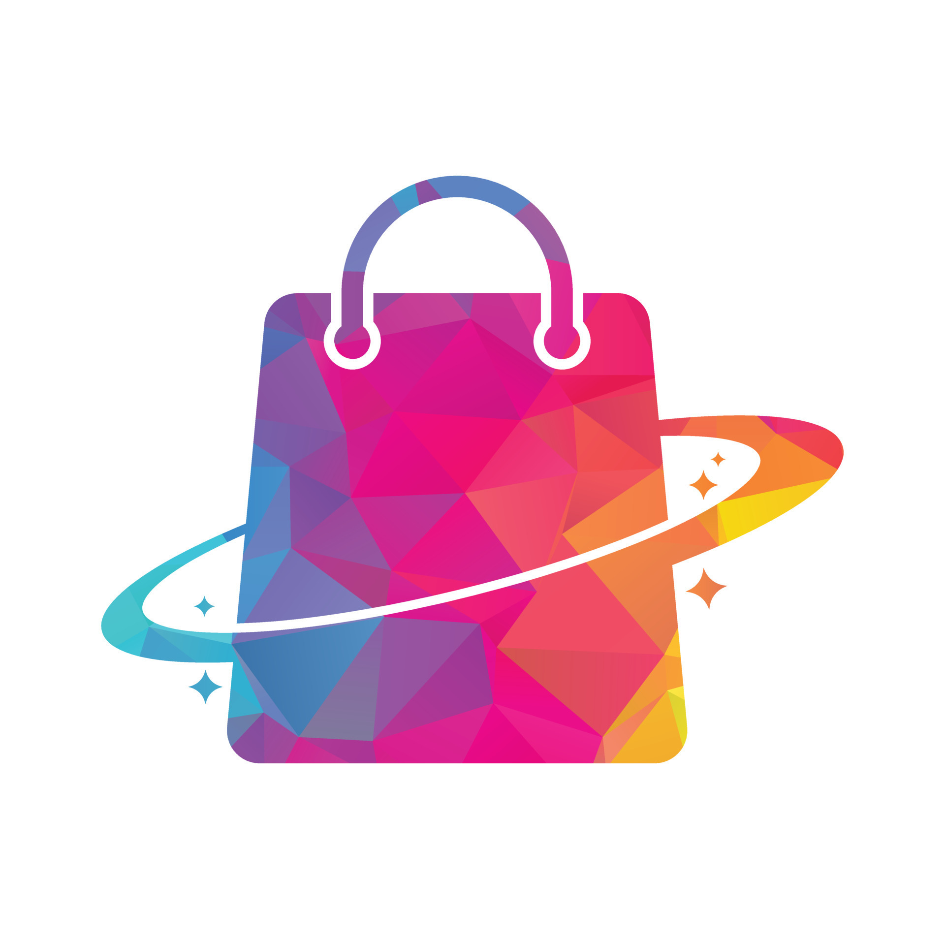Planet Shop Logo Template Design. Galaxy shopping Bag Vector Logo Design Template. 16743566 ...
