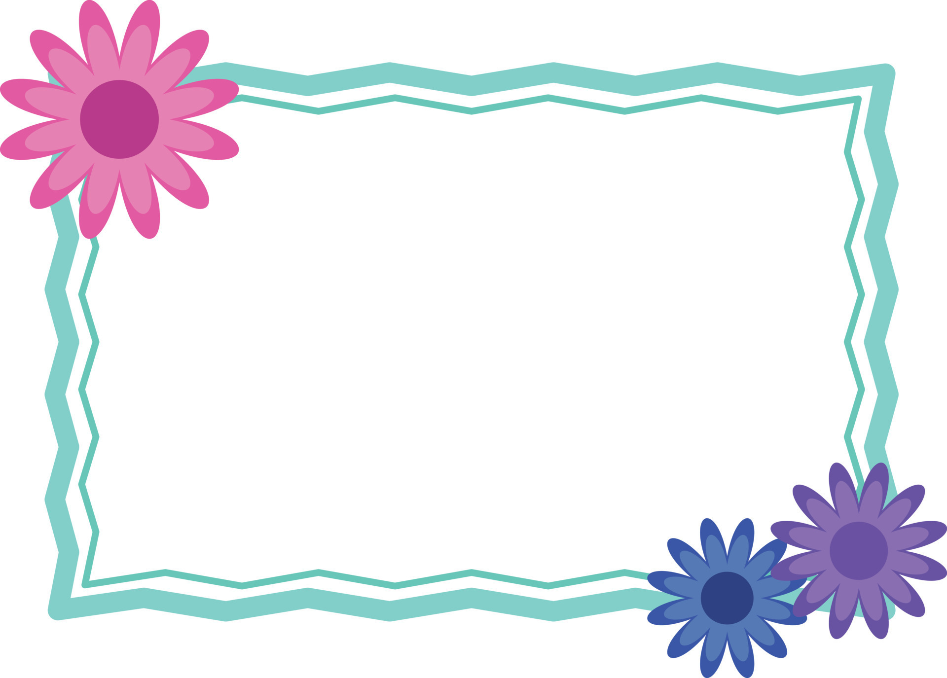 Beautiful Flower Pattern Frame Design Border Element With Flower Creation 16743612 Vector Art