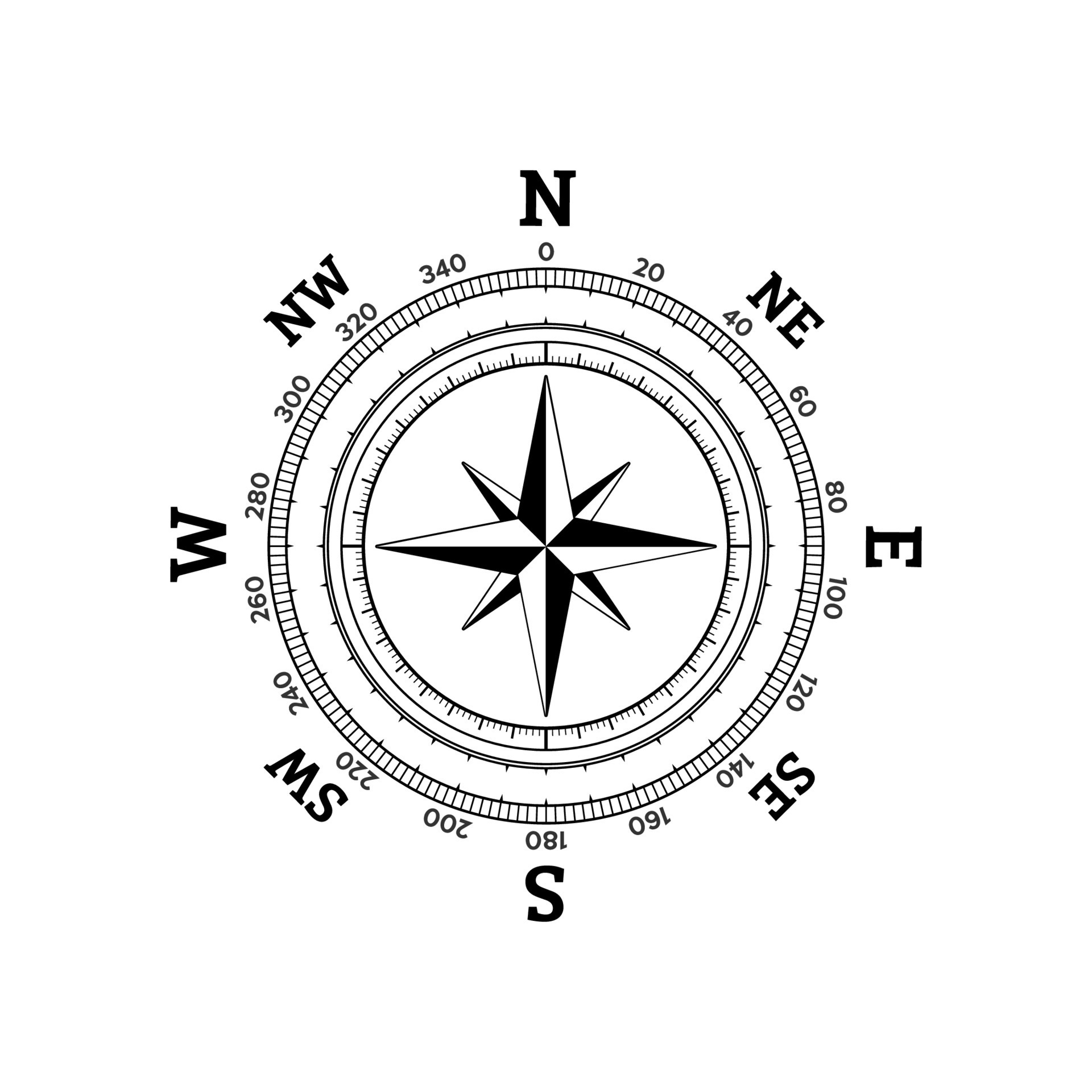 Compass Vector Design 16744137 Vector Art At Vecteezy