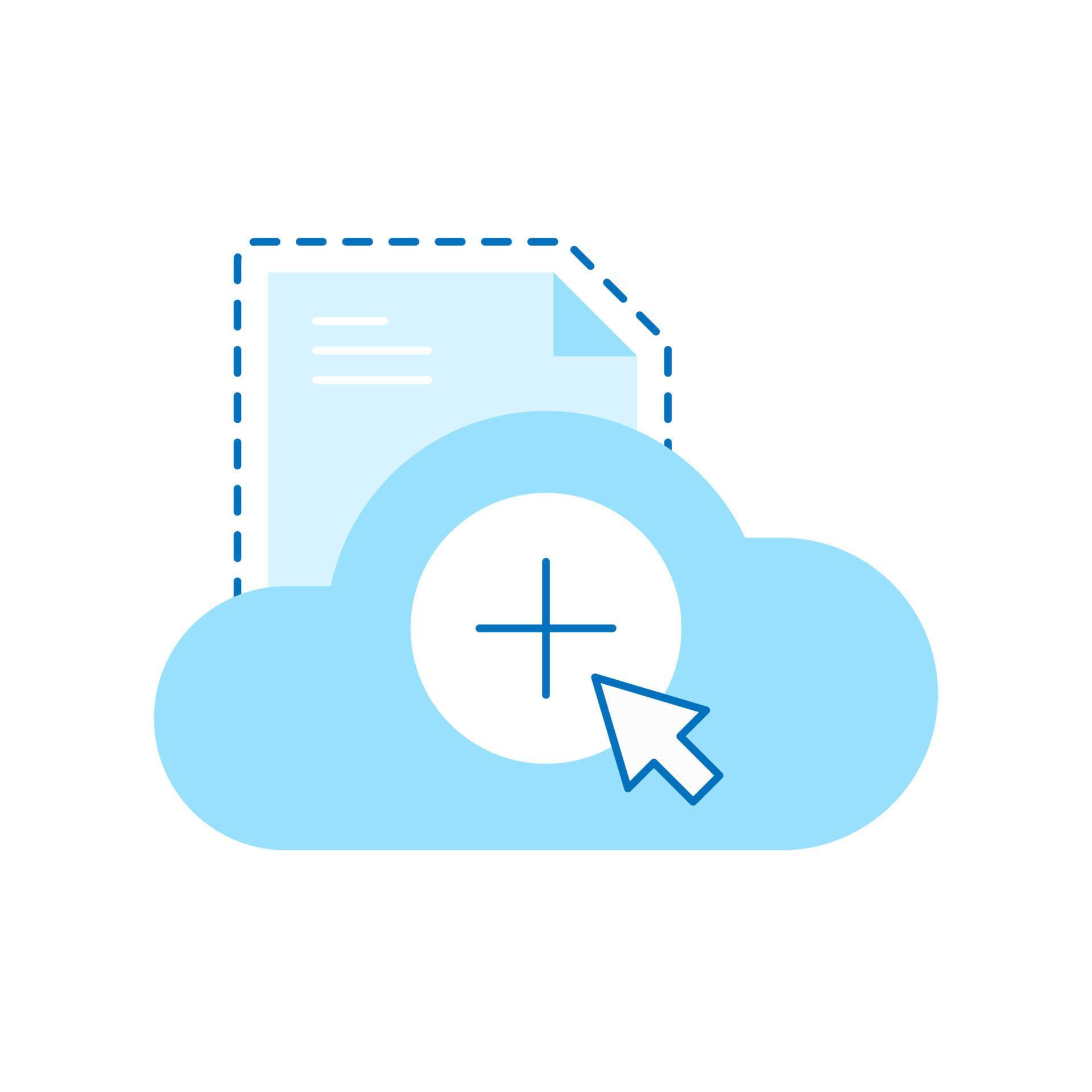 click to upload, add file button concept illustration flat design ...