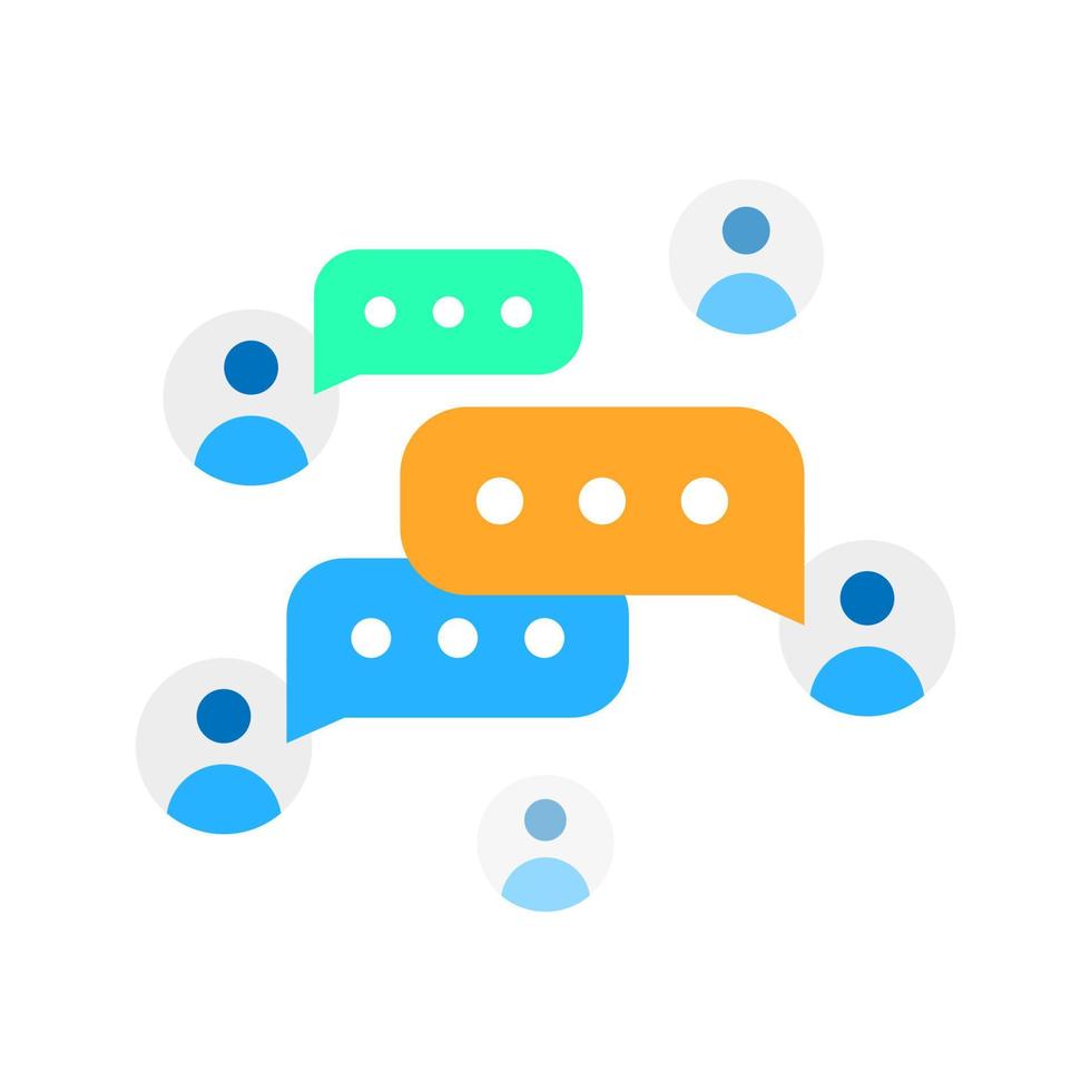 Join community, group chat concept illustration flat design vector ...