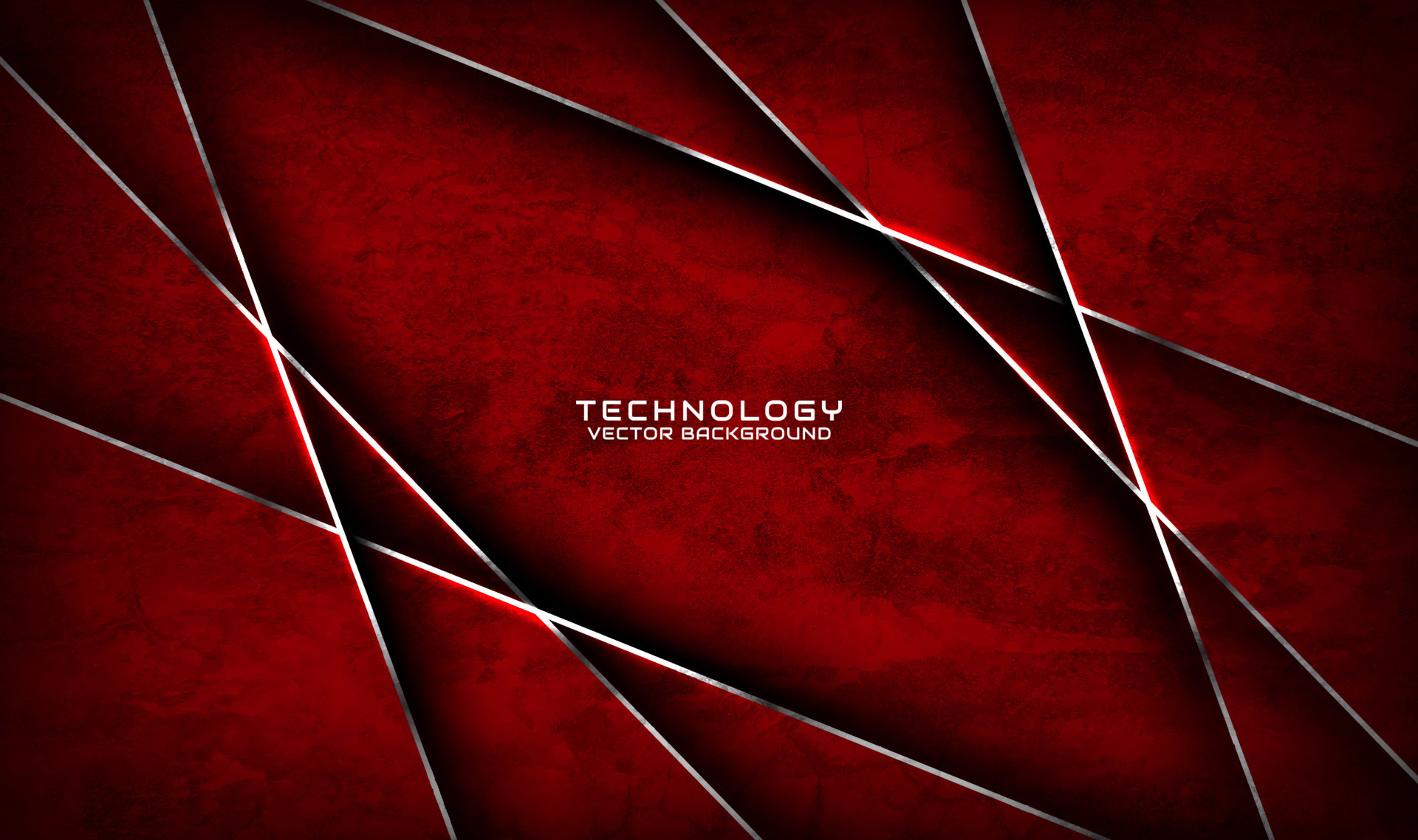 3d Red Rough Grunge Techno Abstract Background Overlap Layer On Dark