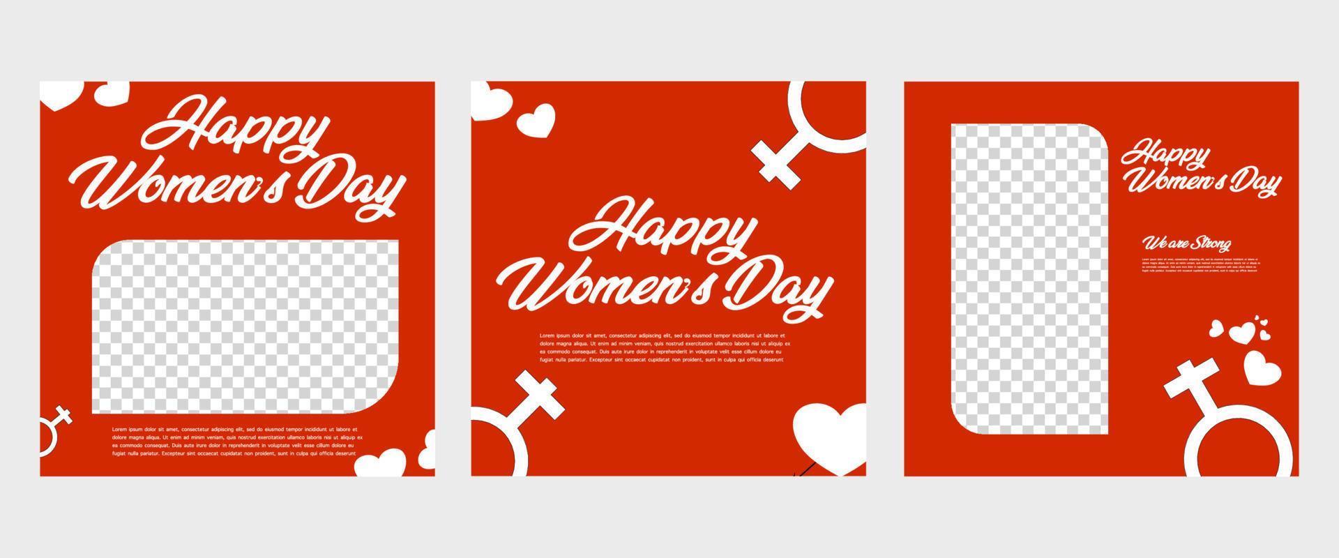 International Womens Day Social Media Post Template 16745763 Vector
