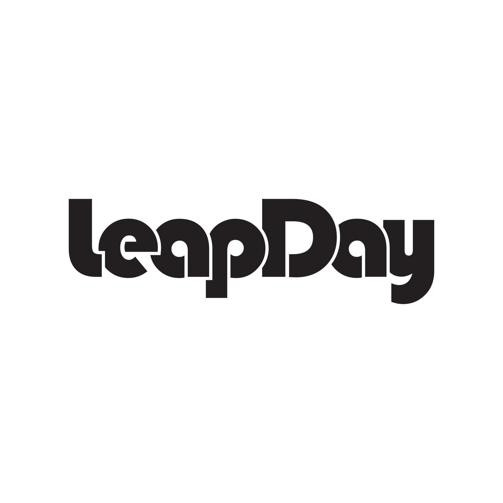 LEAP DAY text design vector isolated on white background. 16746200 Vector Art at Vecteezy