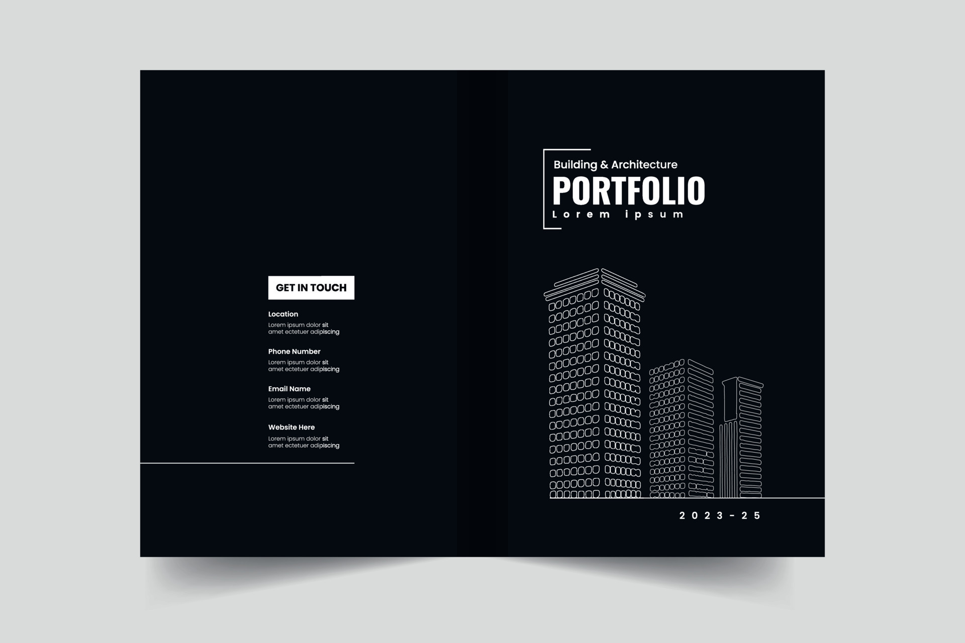 Architecture Portfolio Cover Page Design